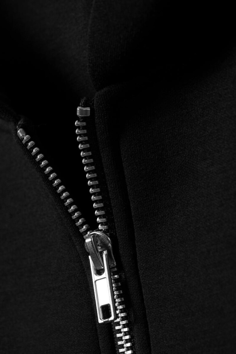 oversized scuba zip-hoodie - Black | Weekday GB