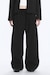 loose fit washed ripstop trousers - Black | Weekday WW