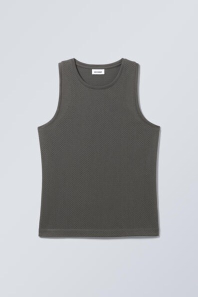 sport mesh tank top - Dark Grey | Weekday WW