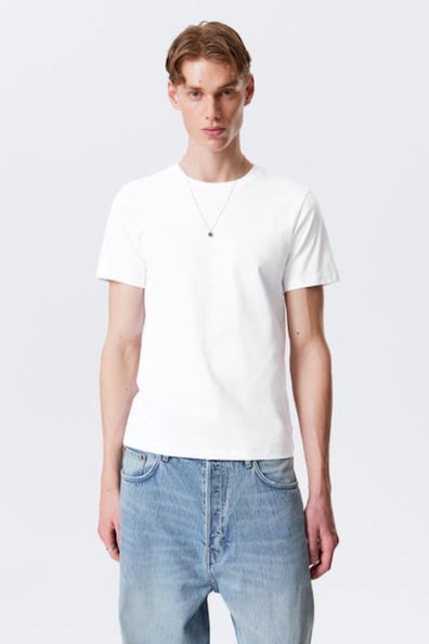 standard midweight t-shirt - Vit | Weekday SE