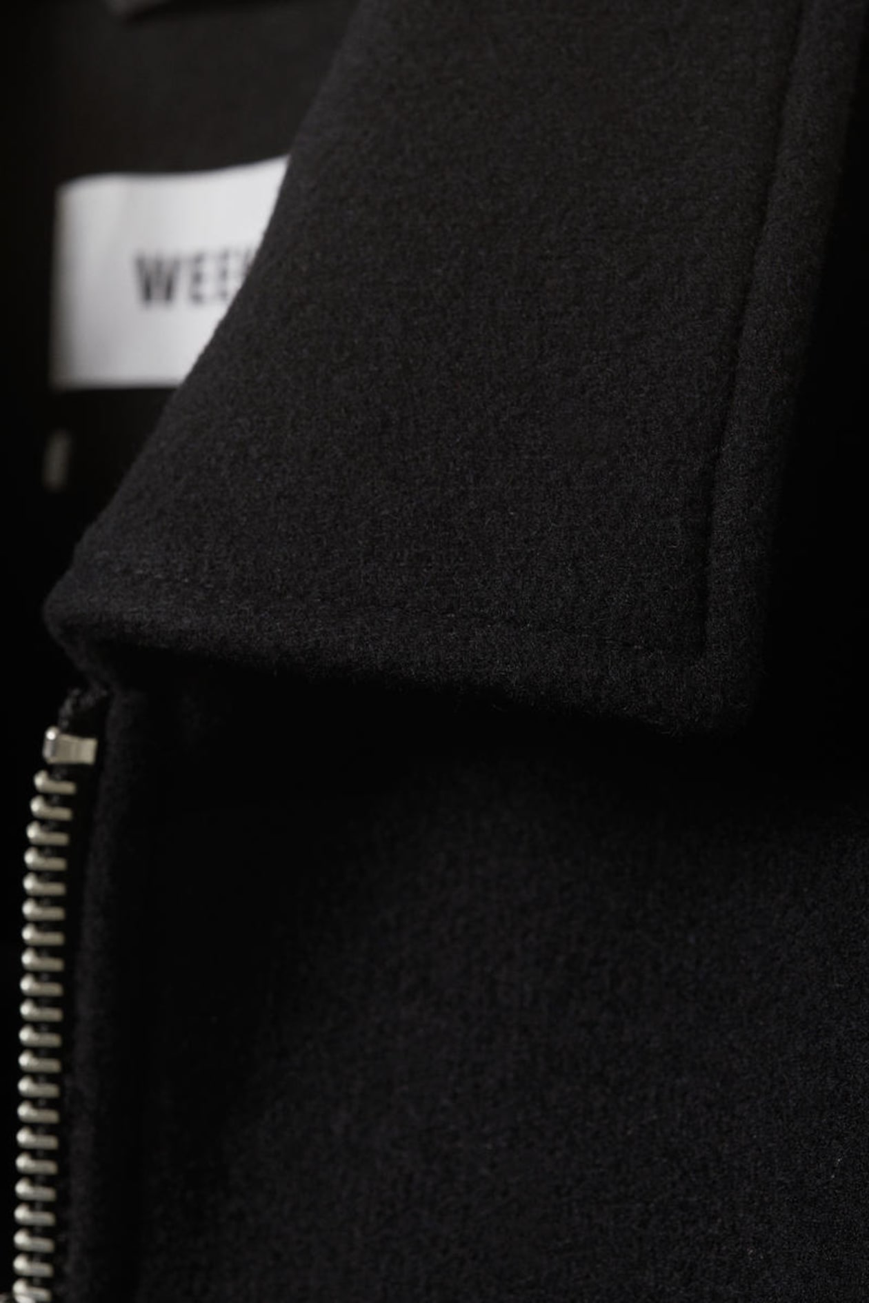short wool blend jacket - Black | Weekday WW