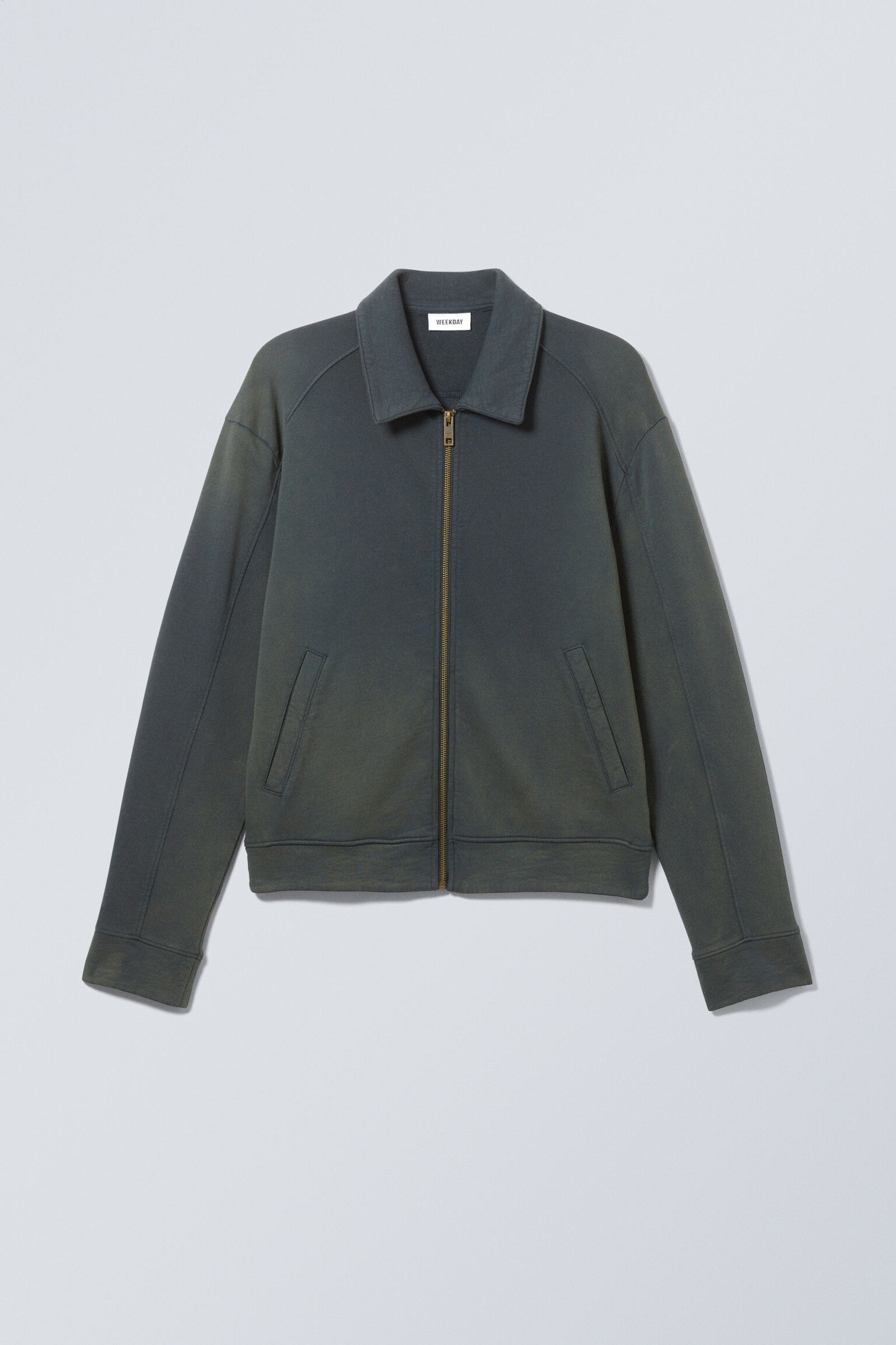 washed zip jacket - Washed Dark Blue | Weekday DK