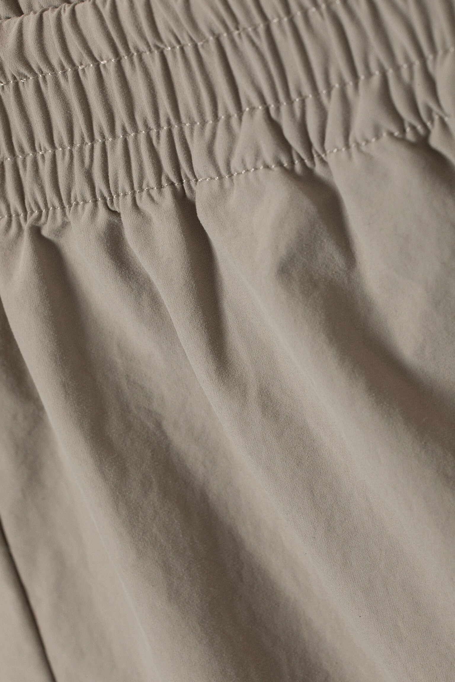 sporty nylon mini shorts - Beige | Weekday WW