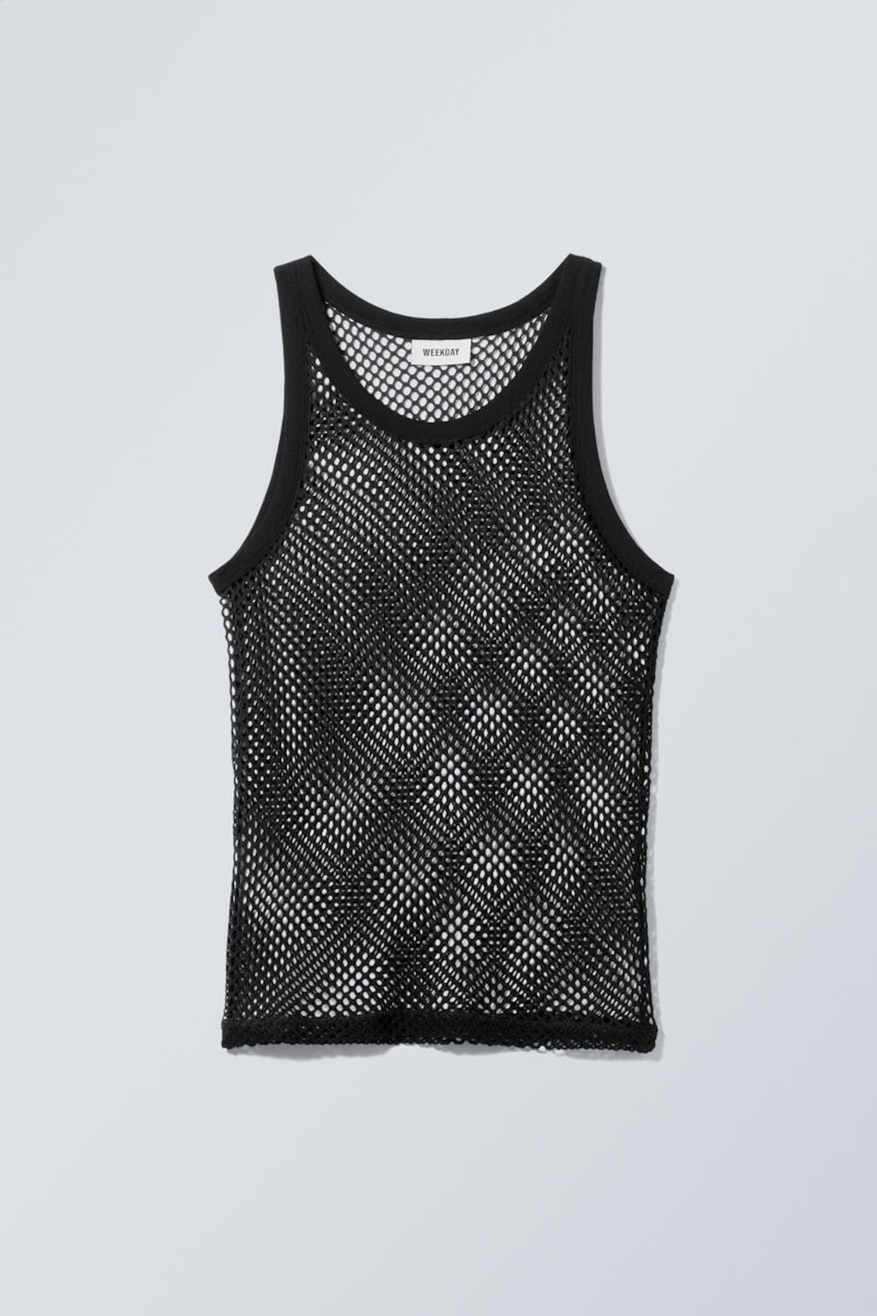 mesh tank top - Black | Weekday WW