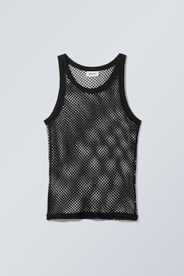 mesh tank top - Black | Weekday WW