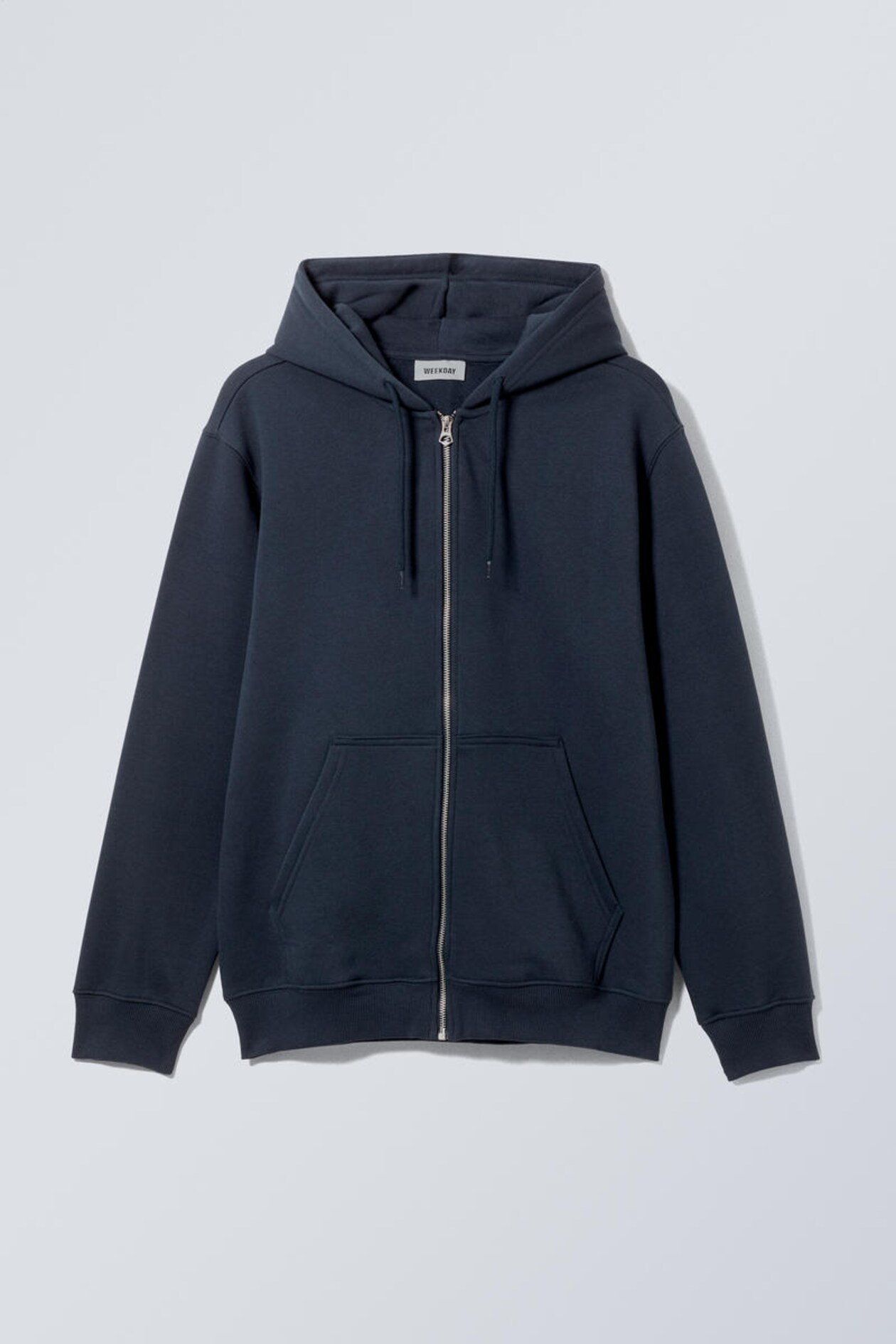 standard midweight zip hoodie - Dark Blue | Weekday CH