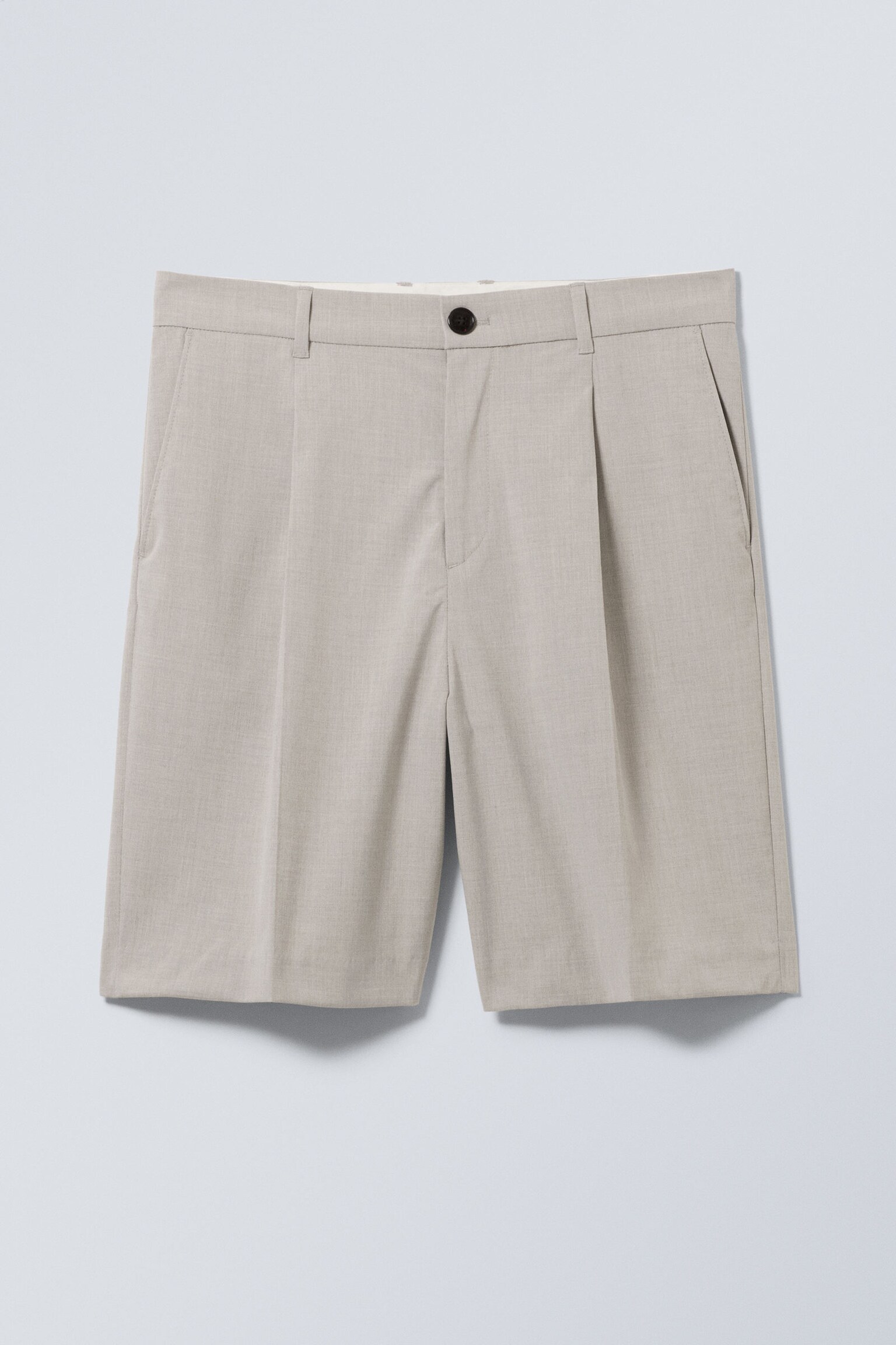 oversized-anzugshorts uno - Ecru | Weekday DE