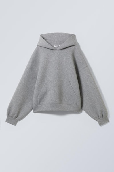 scuba-hoodie mit oversize-passform - Grau meliert | Weekday DE