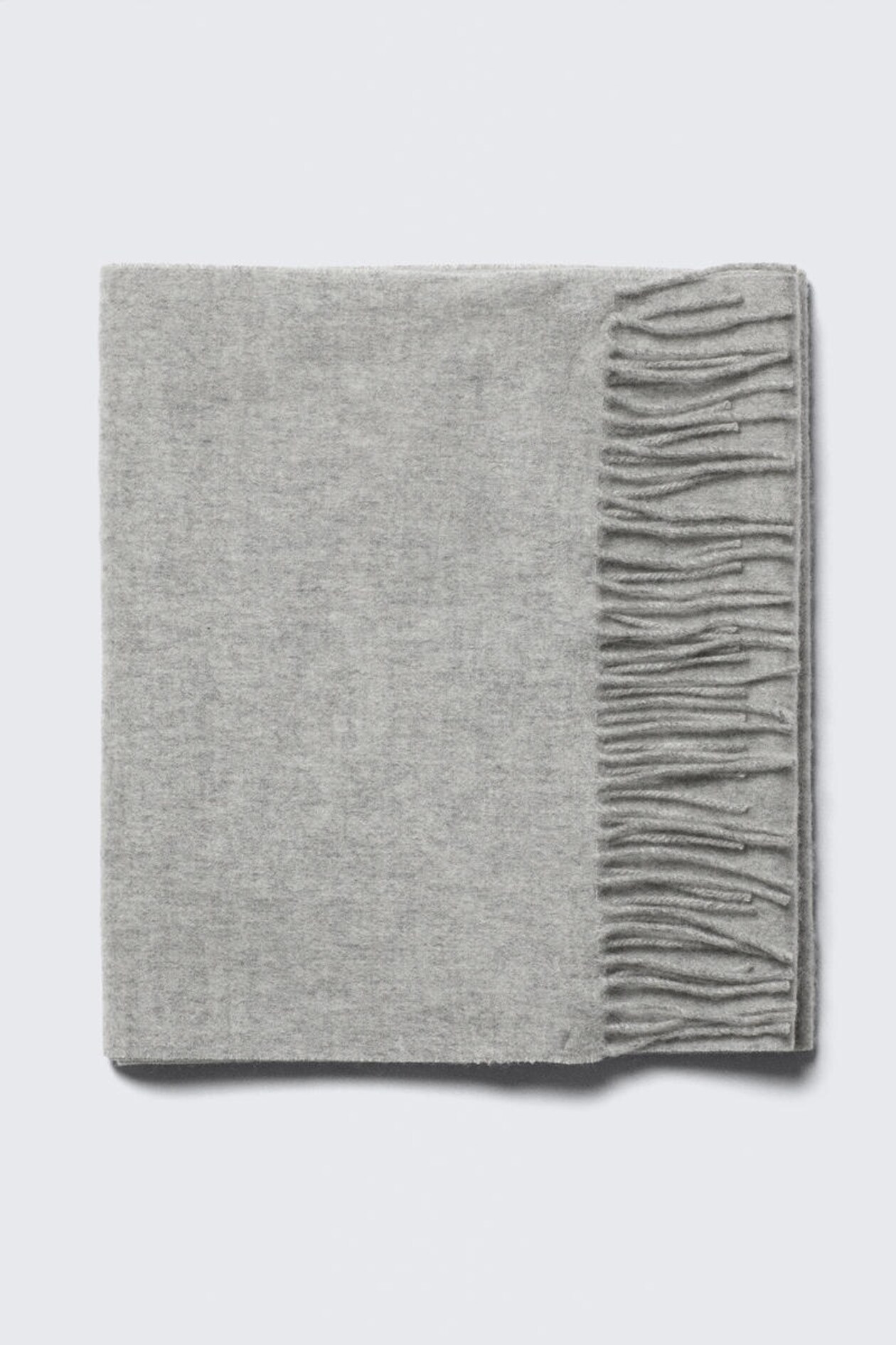 long woven wool scarf - Checked Dark Grey | Weekday WW