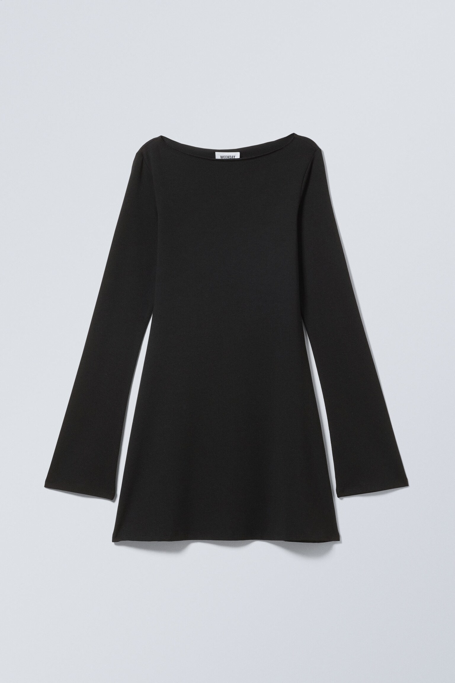 long sleeve mini dress - Black | Weekday GB