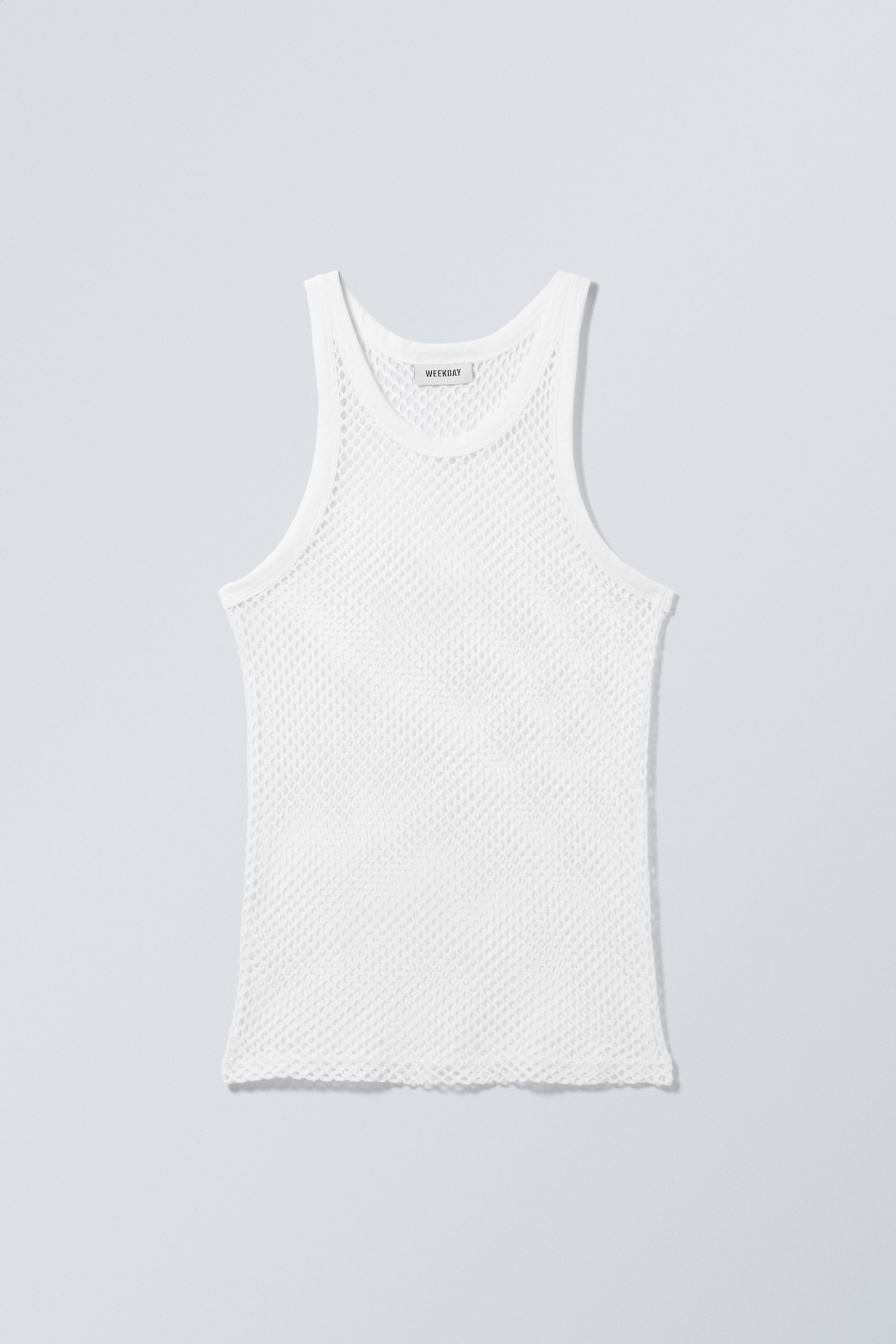 mesh tank top - White | Weekday EU