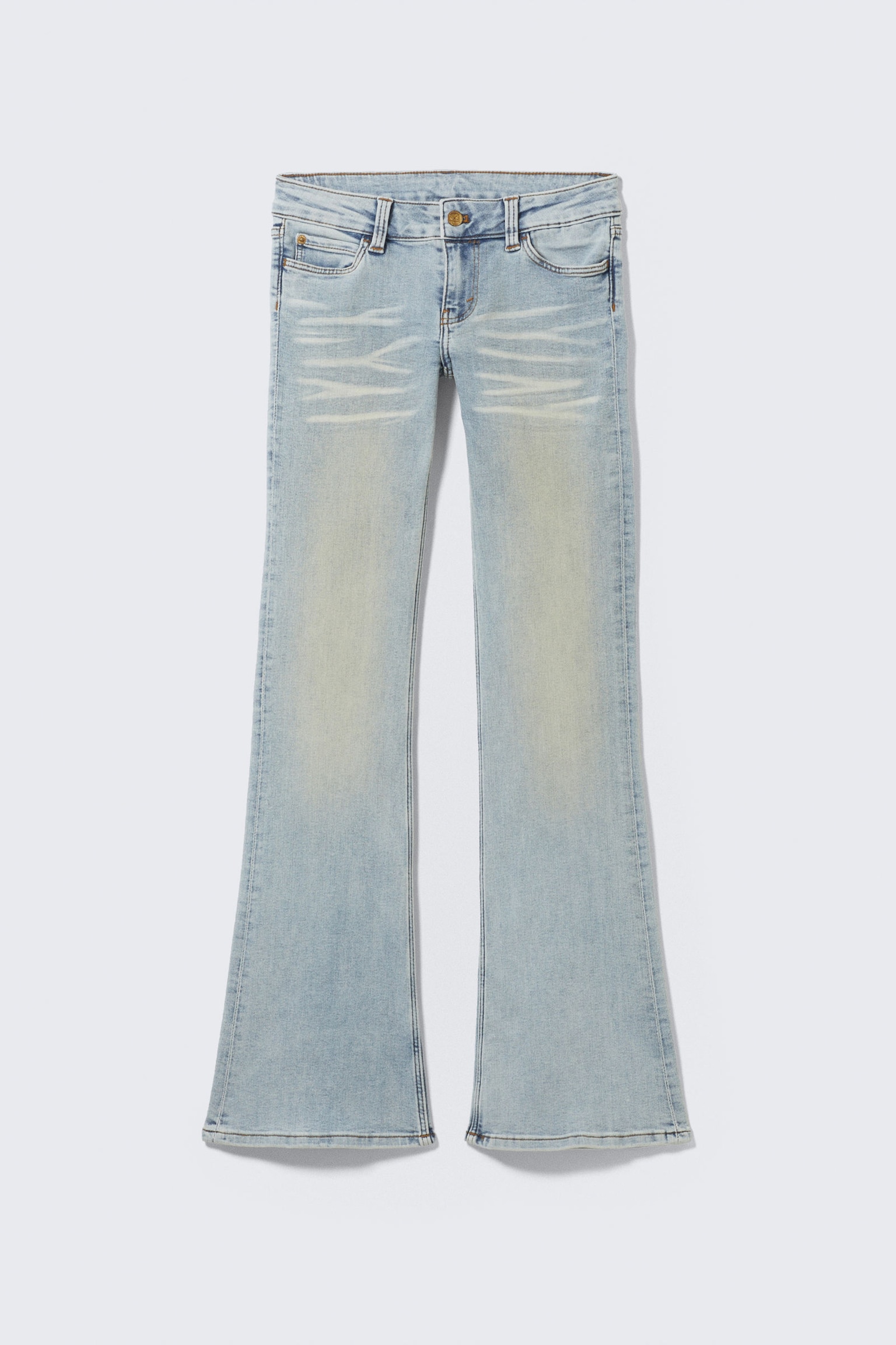booty bei low waist skinny bootcut jeans - Ljusblå | Cheap Monday SE
