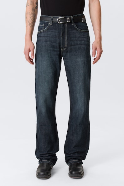 mercury mid rise relaxed bootcut jeans - Deep Sea Blue - Dark Blue ...