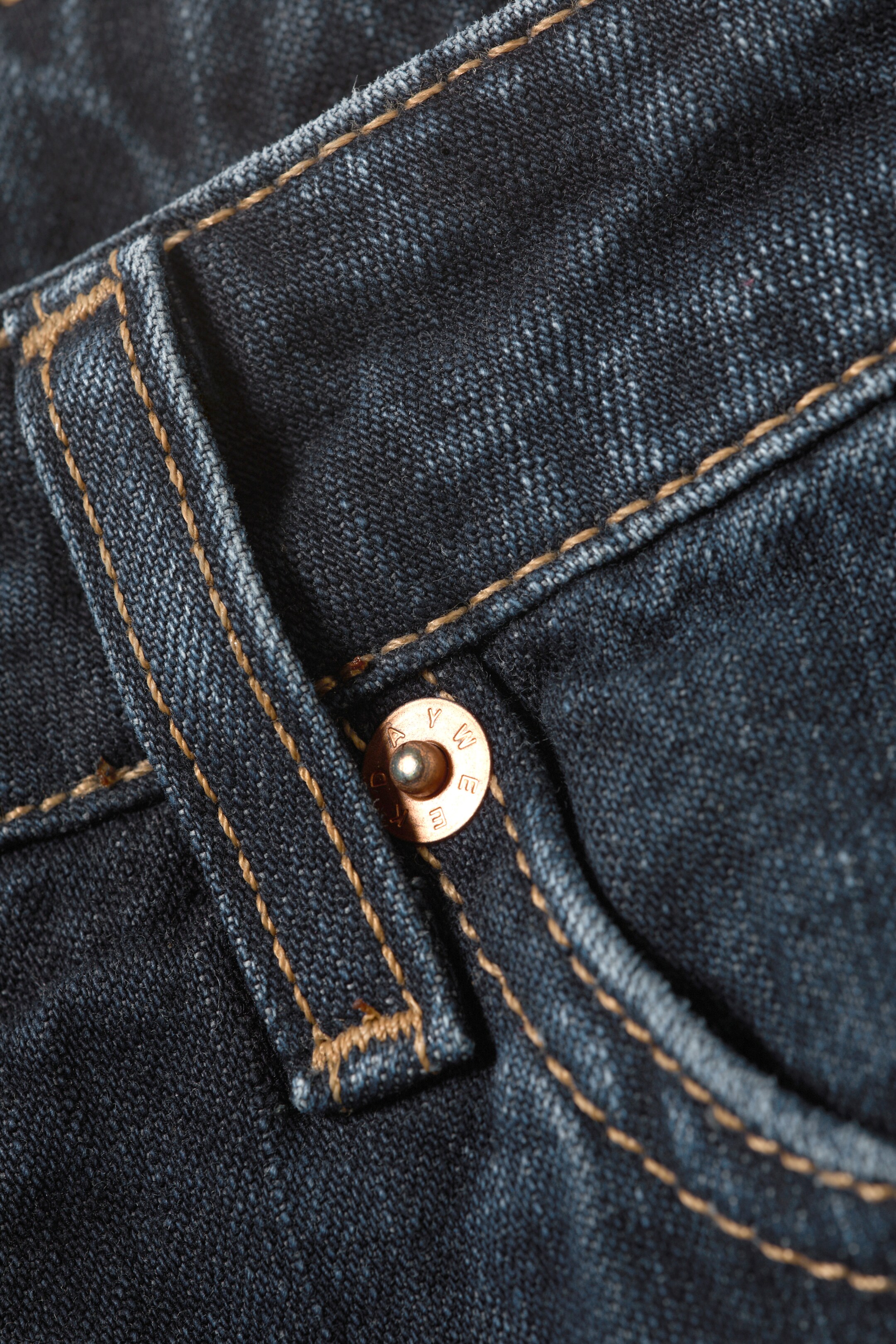 Rowe Super High Waisted Regular Straight Leg Jeans - Angel Blue ...