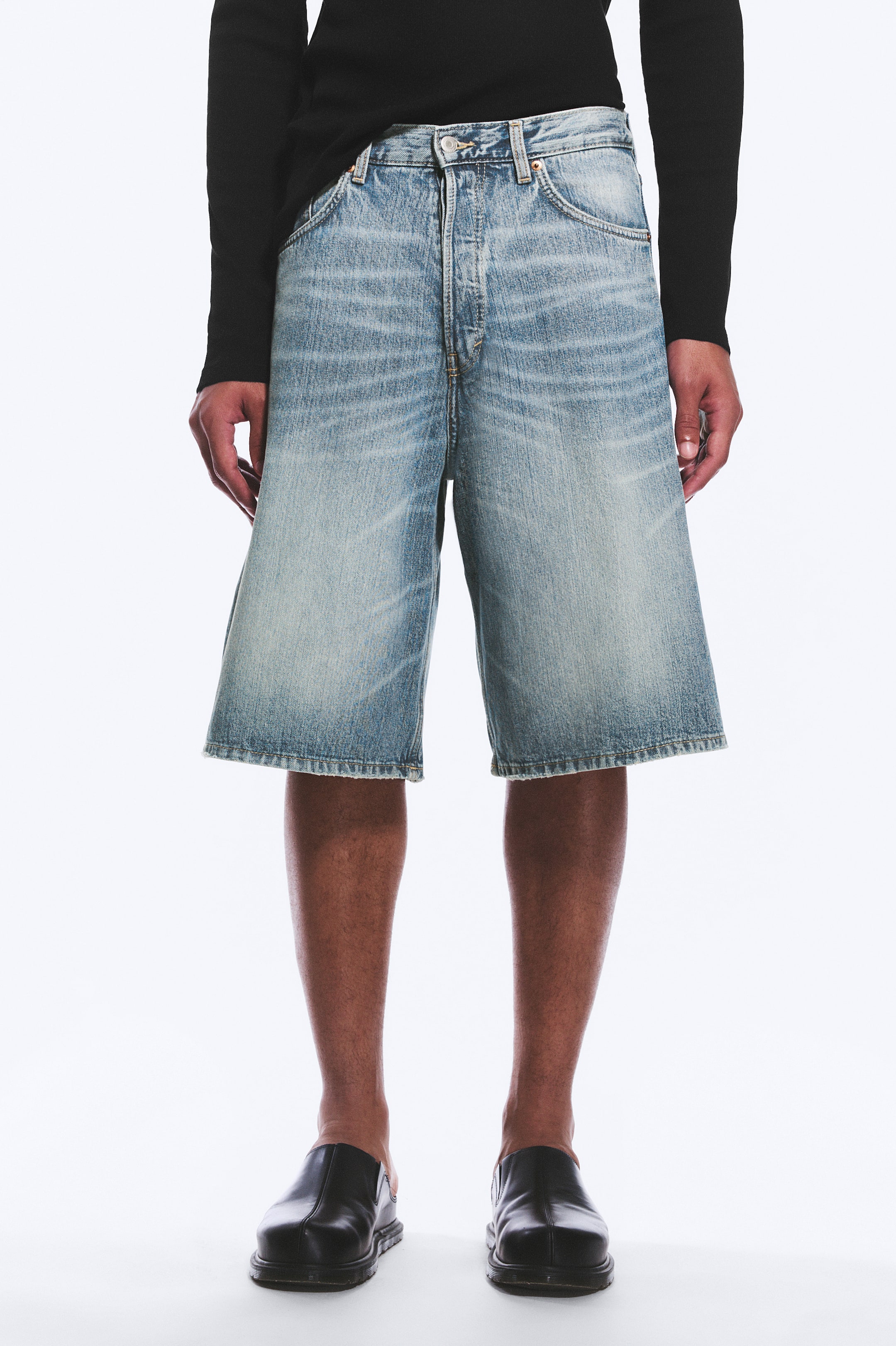 Women's Blue Stream - Medium Blue Astro Mid Rise Loose Baggy Denim ...
