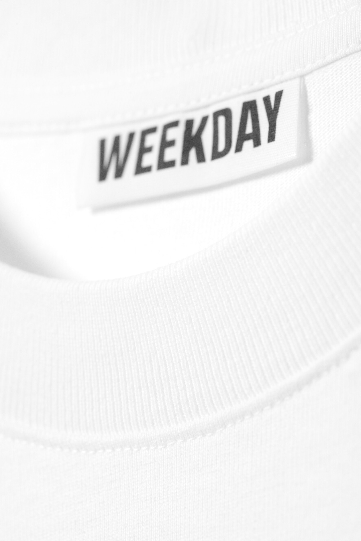 relaxed long-sleeved t-shirt - White | Weekday WW