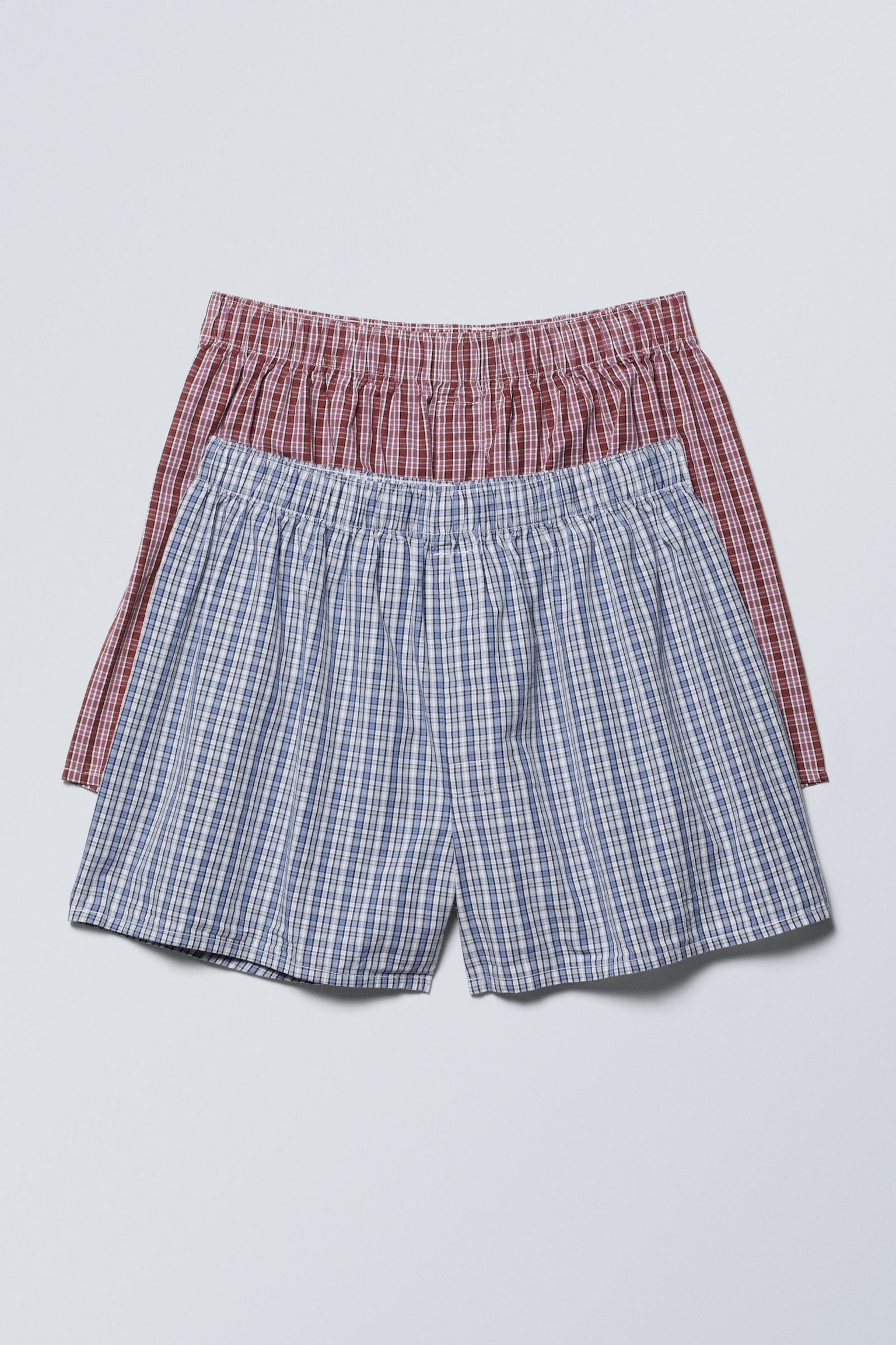 2-pack boxer shorts - Purple Checks Blue Checks | Weekday WW
