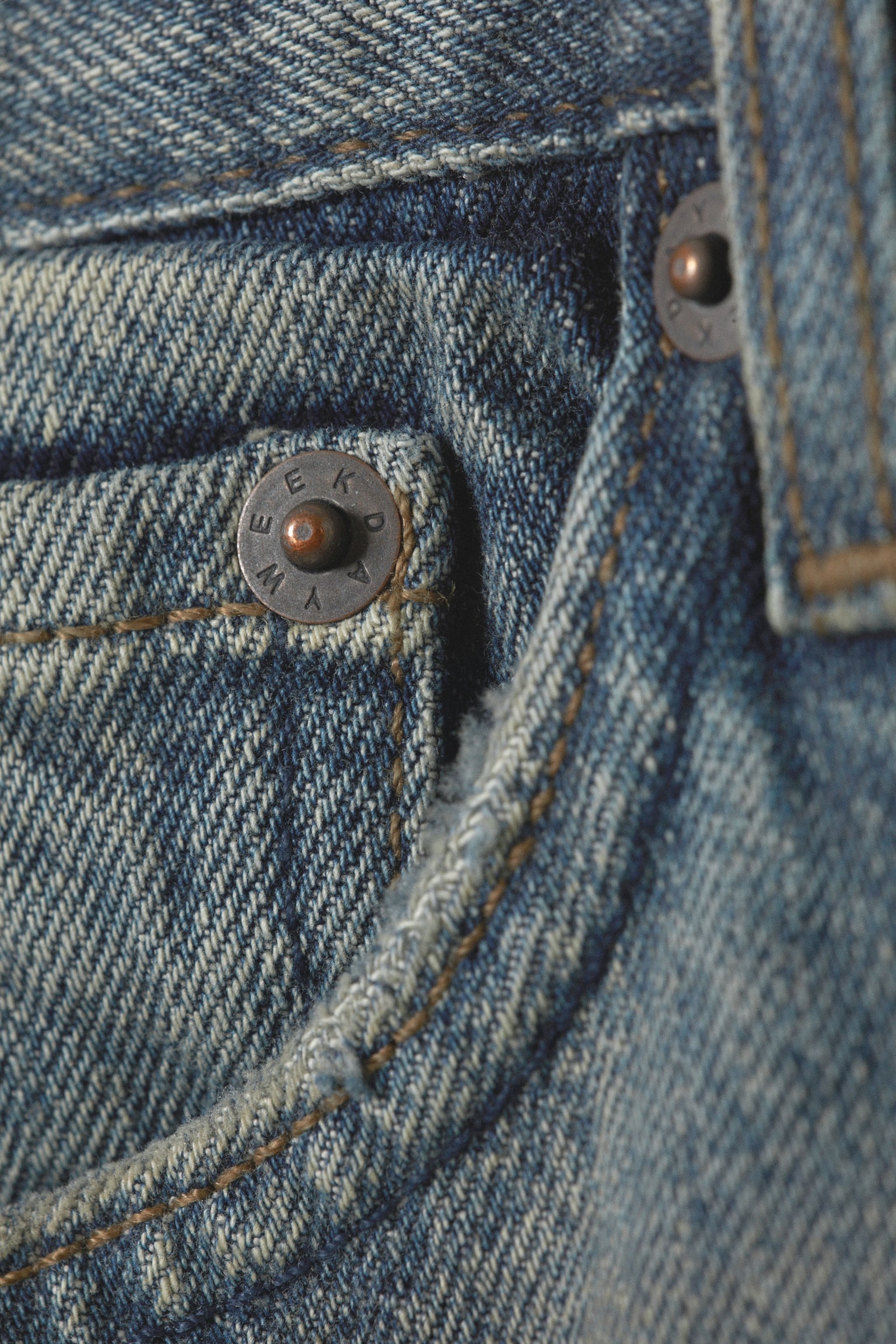 sphere low rise loose straight leg jeans - Baltic Blue - Dark Blue ...