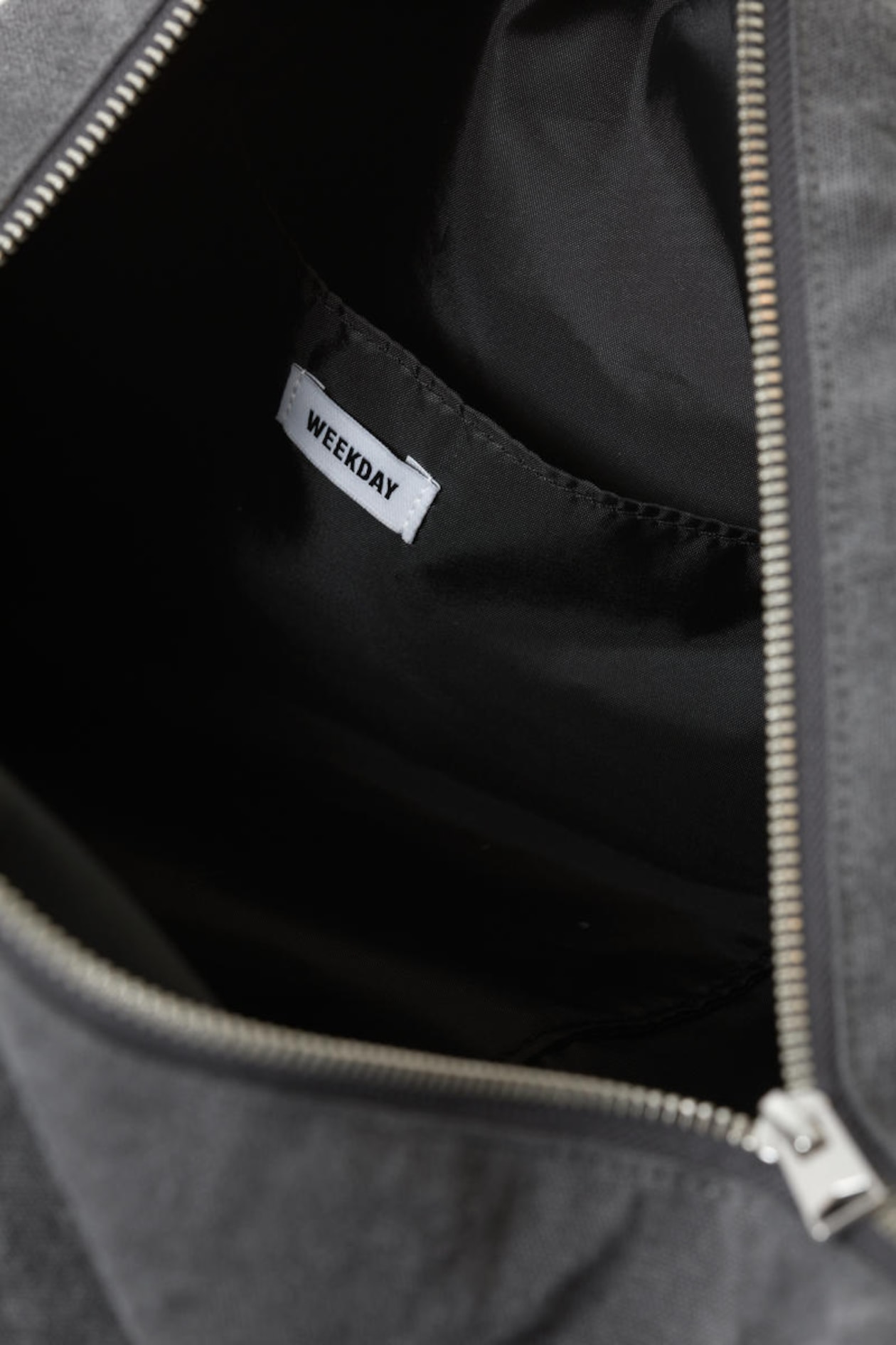 washed cotton crossbody bag - Washed Dark Grey | Weekday WW