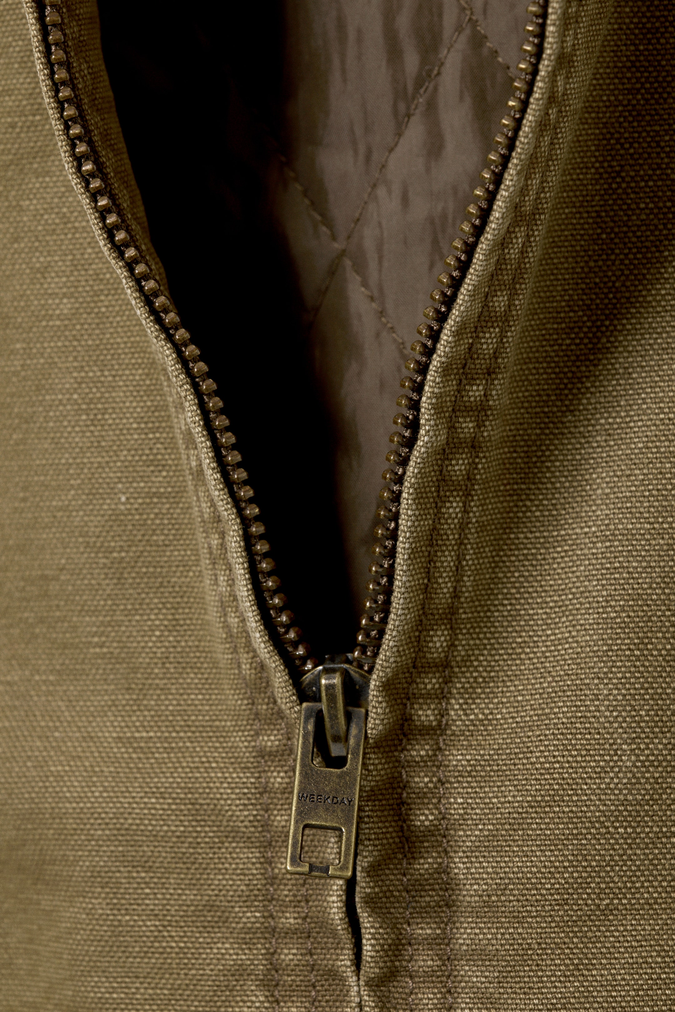 Relaxed Boxy Zip Jacket - Beige - HEREN | H&M BE