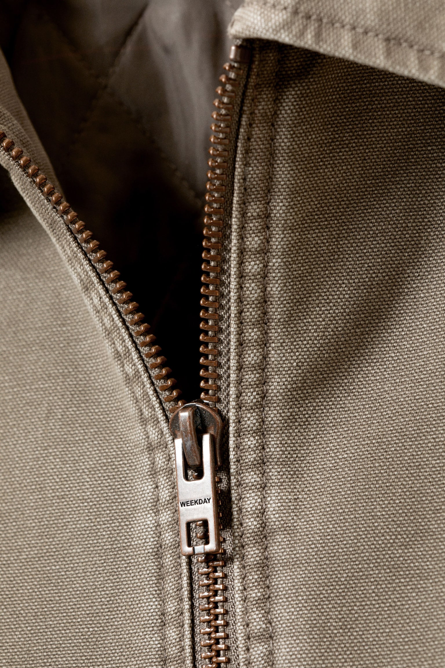 relaxed washed utility jacket - Dusty Mole | Weekday WW