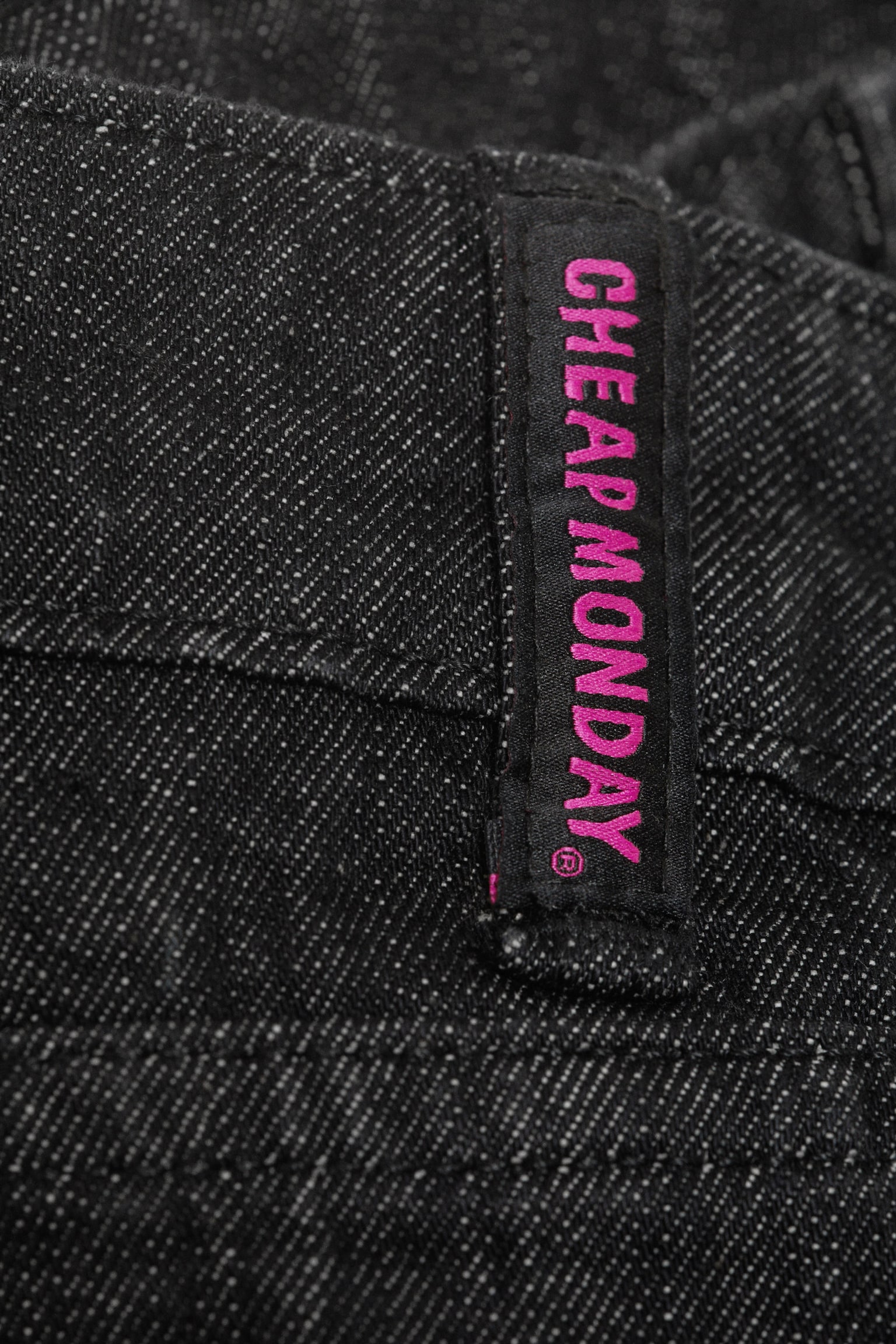 poser regular waist loose wide jeans - Extra Black Rinse | Cheap Monday EU