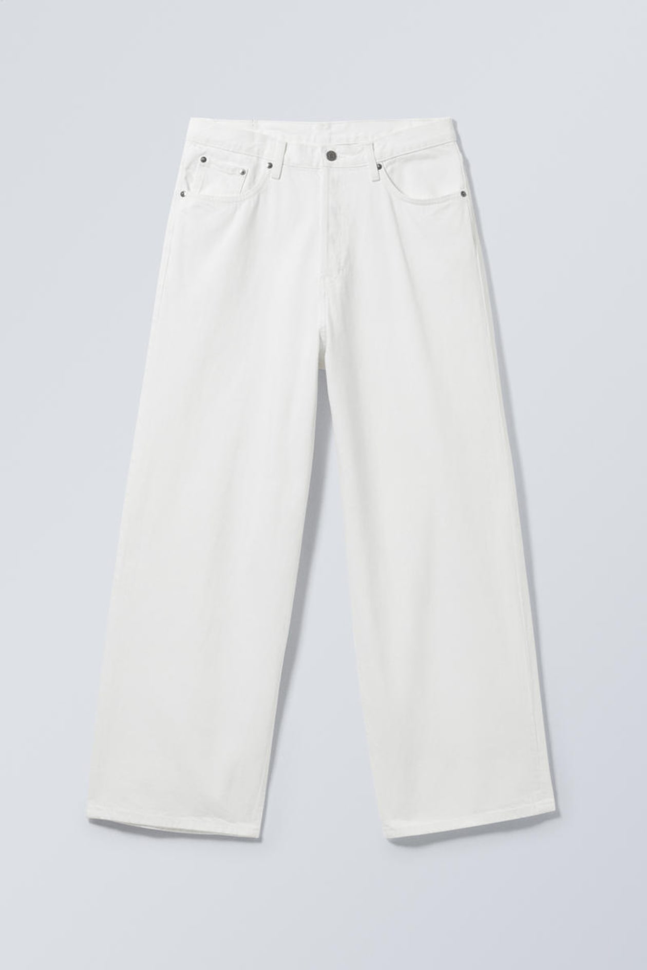 astro loose baggy leg jeans - White | Weekday DK