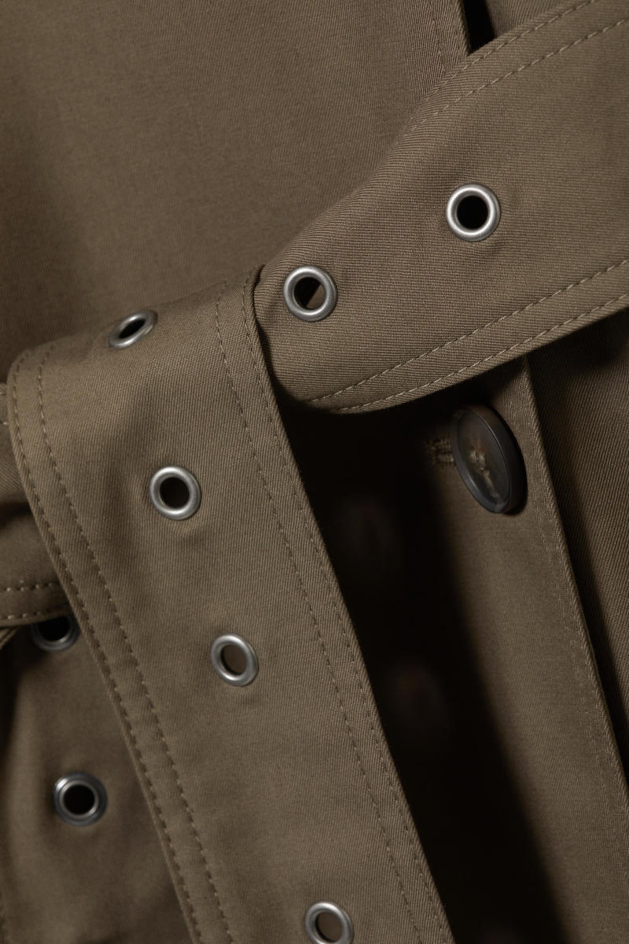 oversized double-breasted trench coat - Dark Mole | Weekday WW