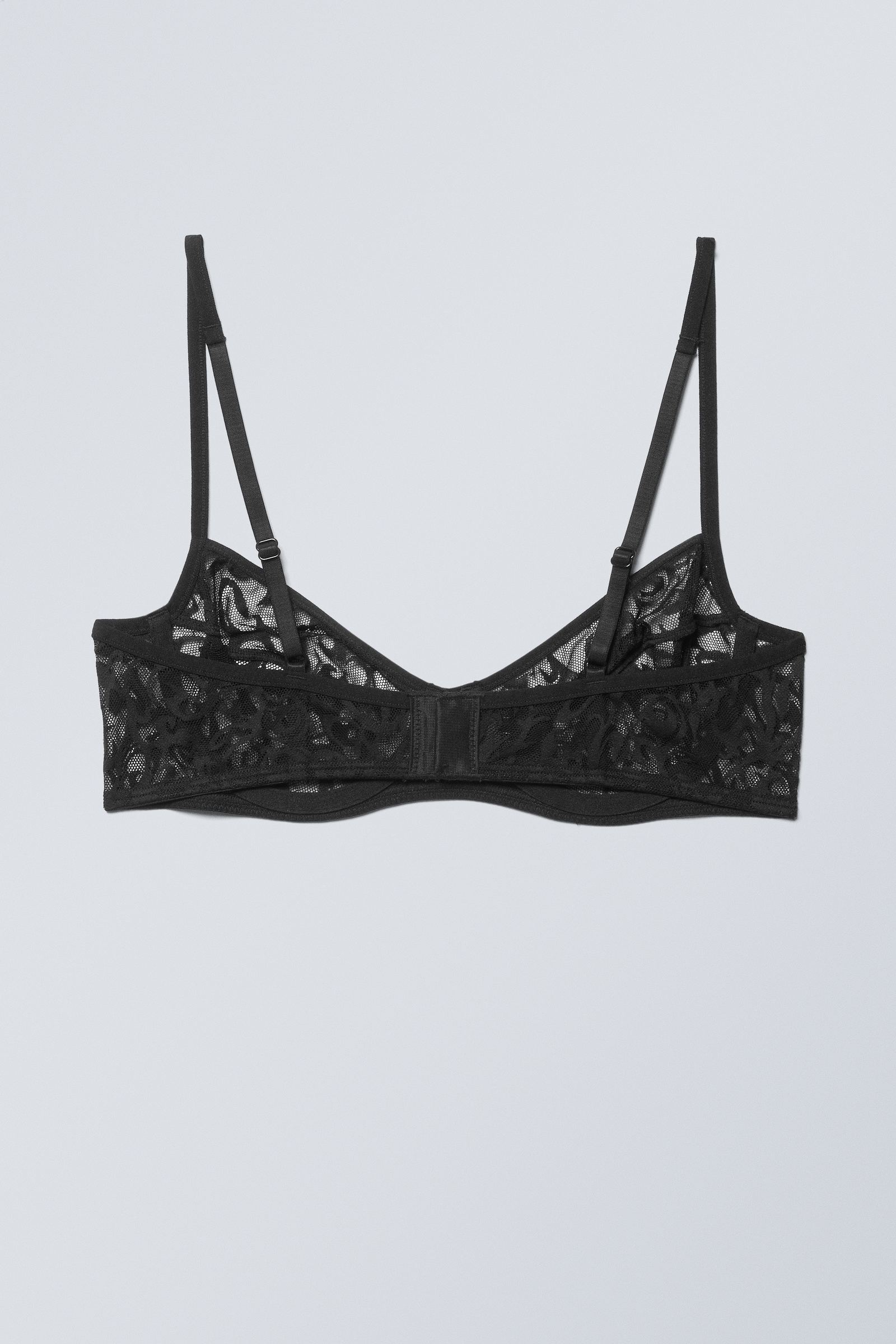 lucy lace underwire bra Black Weekday EU