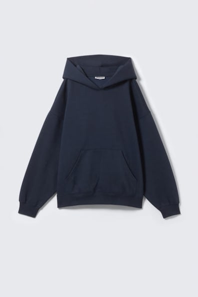 oversized heavyweight hoodie - Dark Blue | Weekday WW