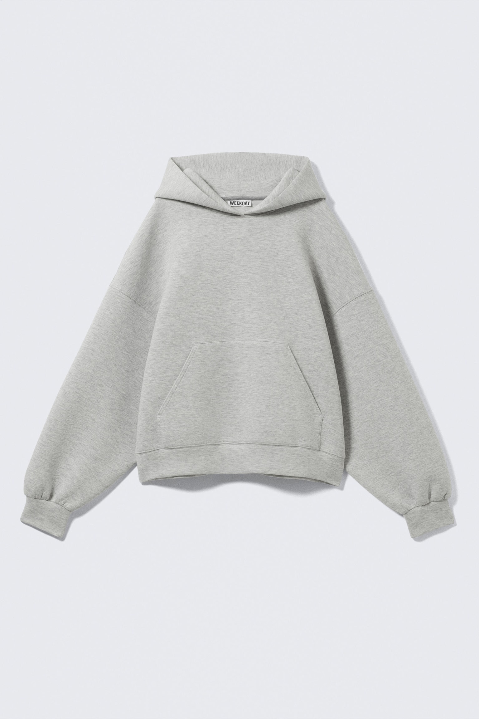 oversized scuba hoodie - Light Grey | Weekday GB