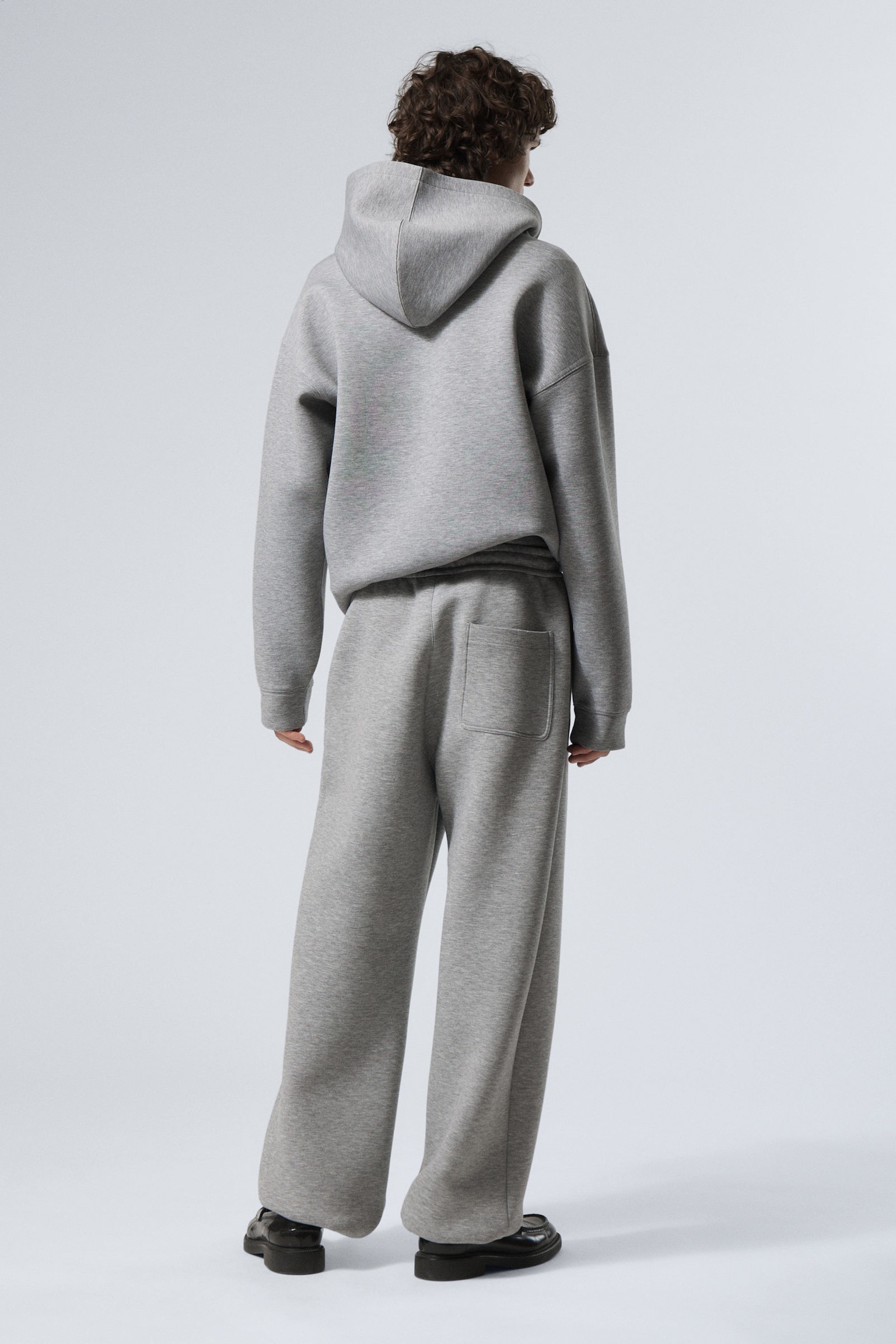 simon – jogginghose aus scuba-stoff - Grau meliert | Weekday DE