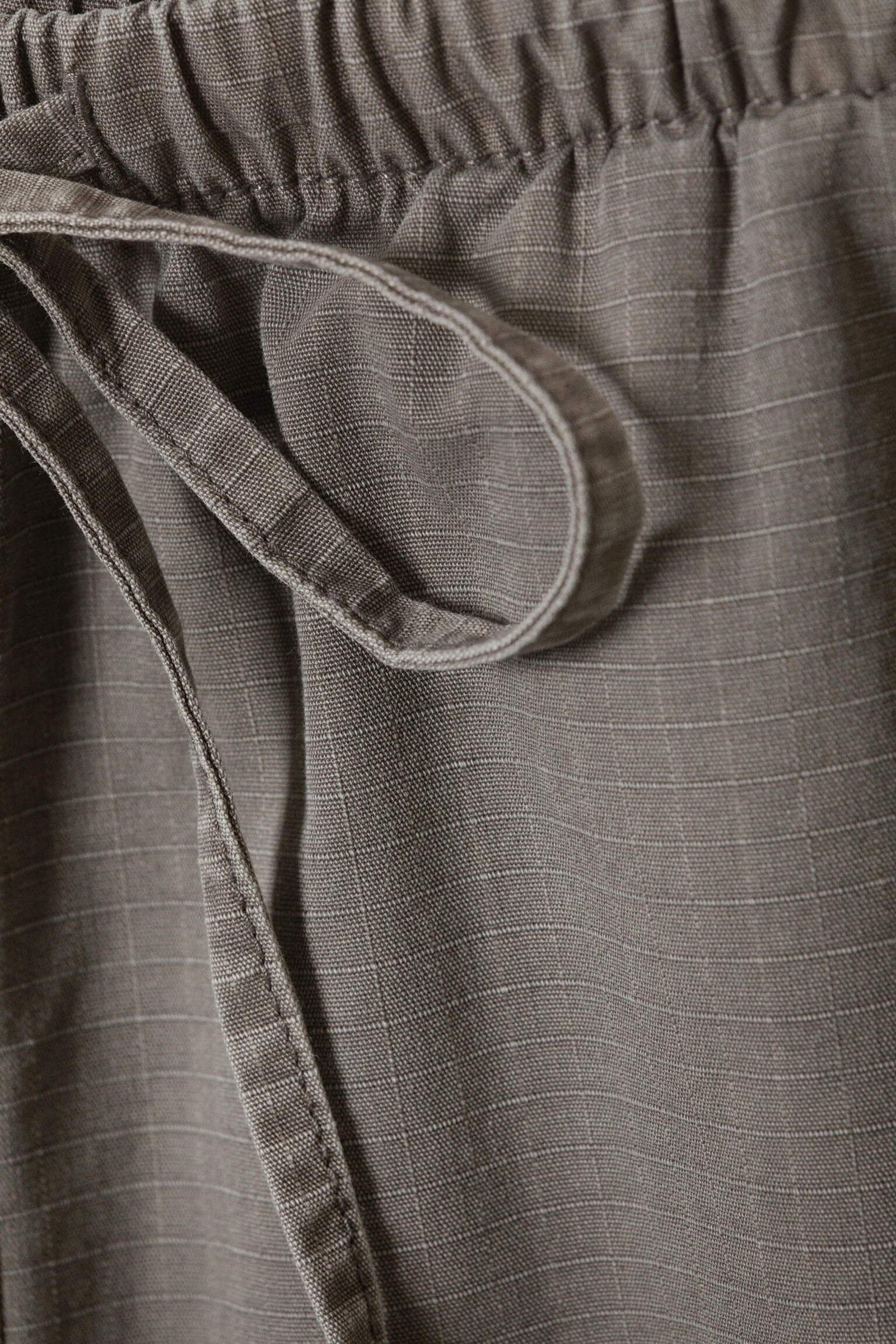 loose fit washed ripstop trousers - Dark Mole | Weekday WW