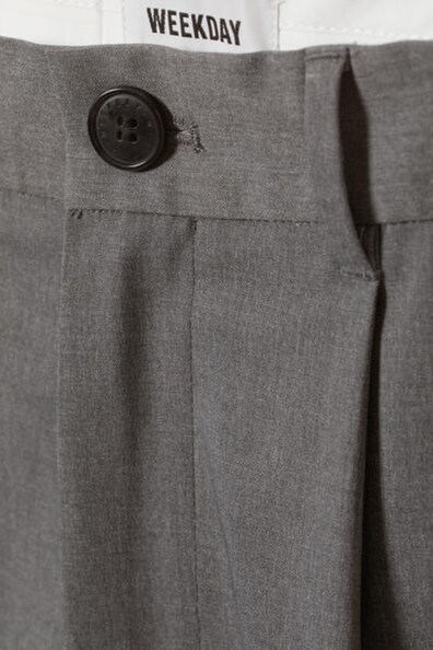 uno loose suit trousers - Dark Grey | Weekday GB