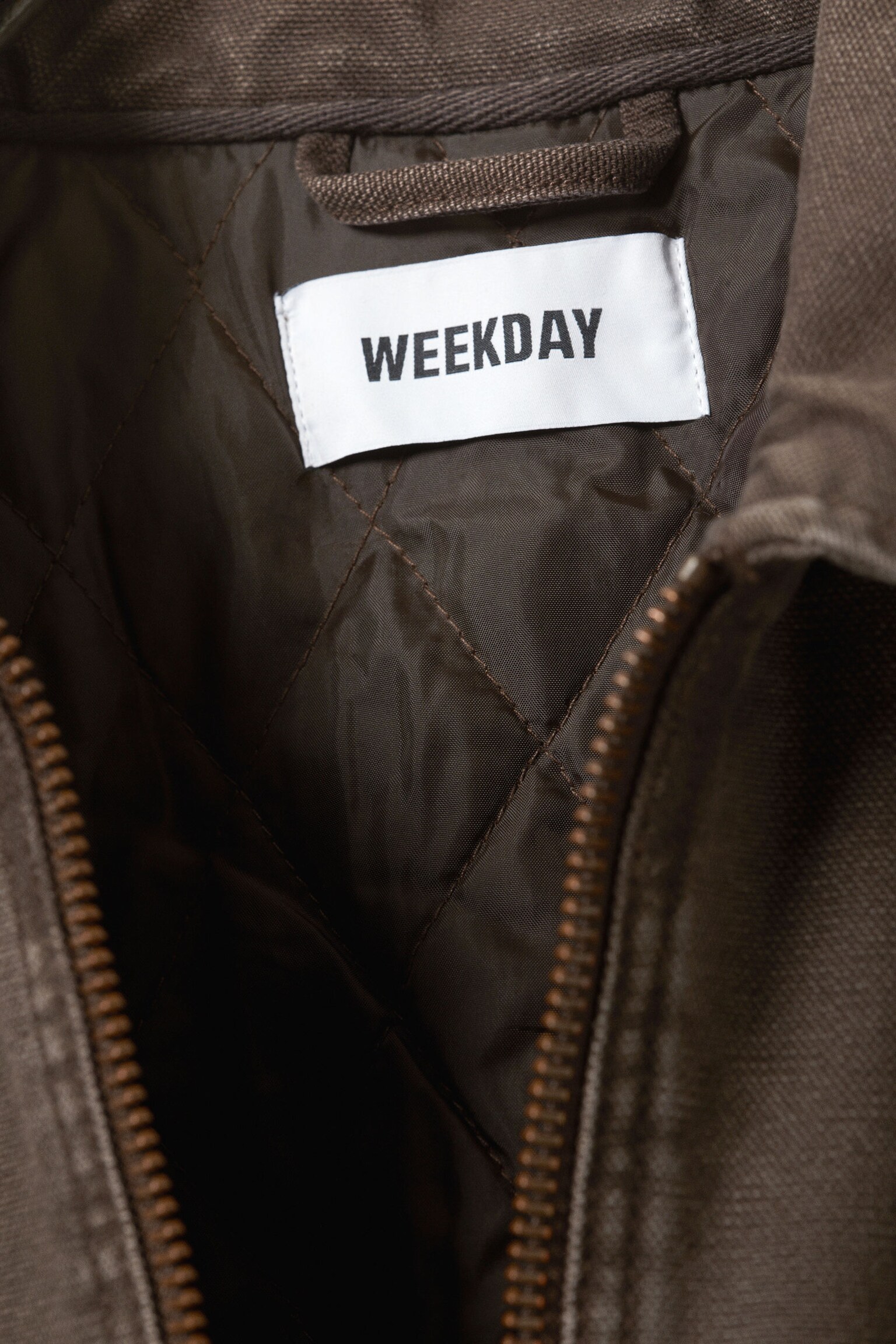 relaxed washed utility jacket - Washed Dark Brown | Weekday GB