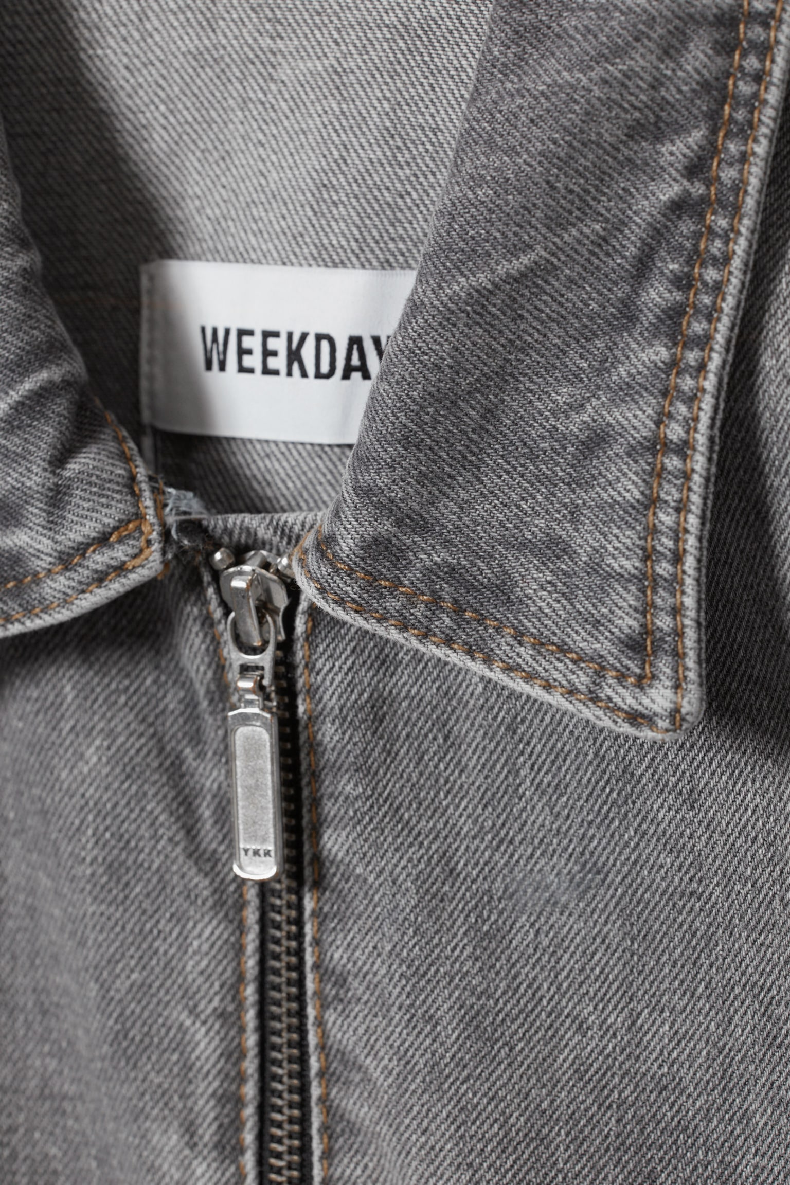 ontario denim zip jacket - Eleven Grey | Weekday DK