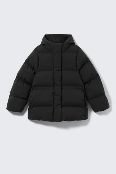 waisted puffer jacket - Black | Weekday GB