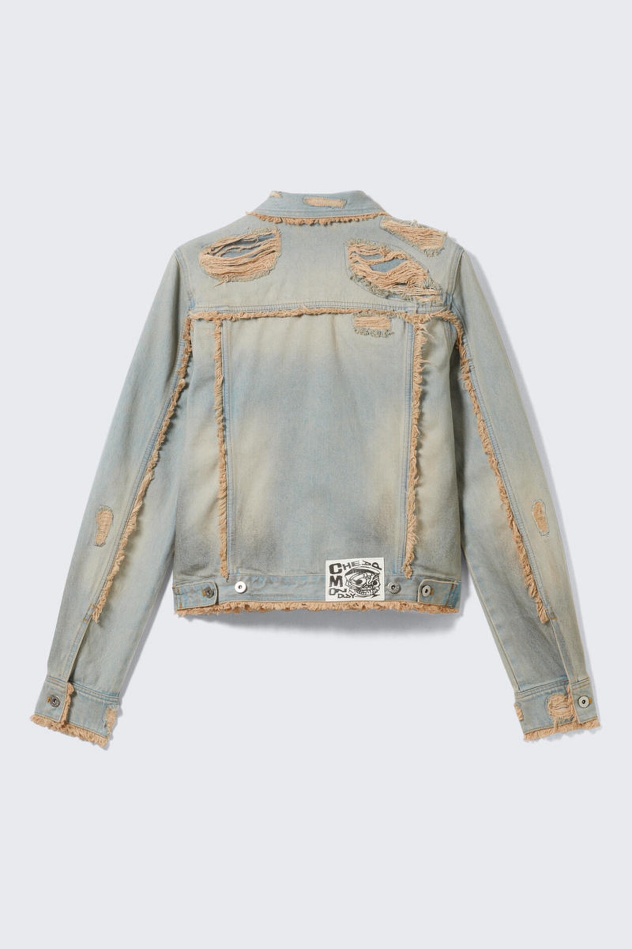 cm x lb looser pink rip unisex jacket - Light Blue - Pink Rip | Cheap ...