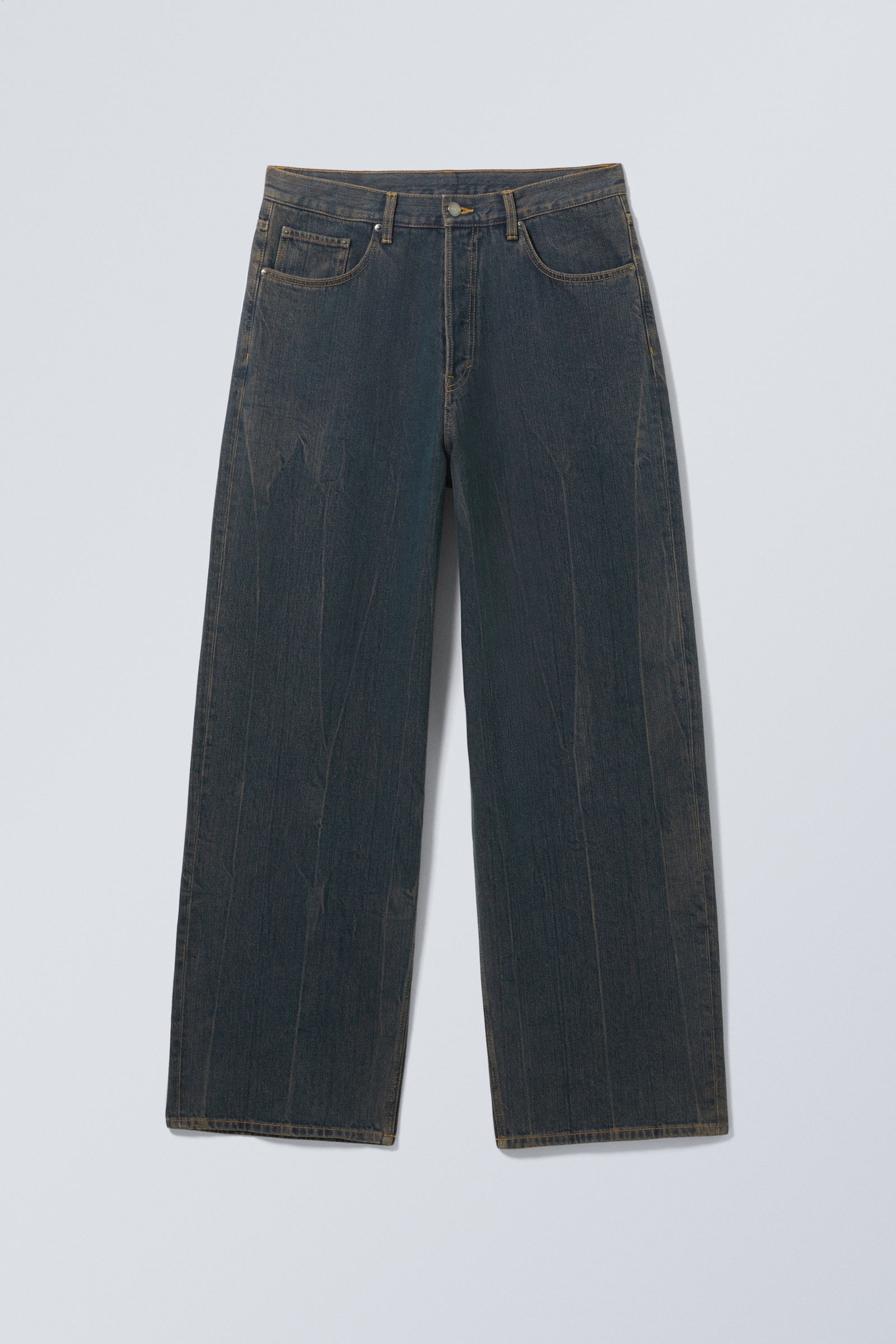 astro loose baggy leg jeans - Como Blue | Weekday WW