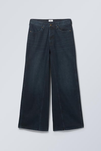loose regular waist wide jeans - Blue Layer | Weekday GB