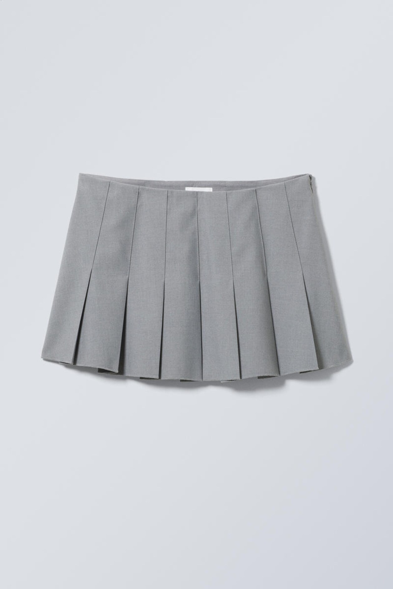 short pleated mini skirt - Dusty Grey | Weekday GB