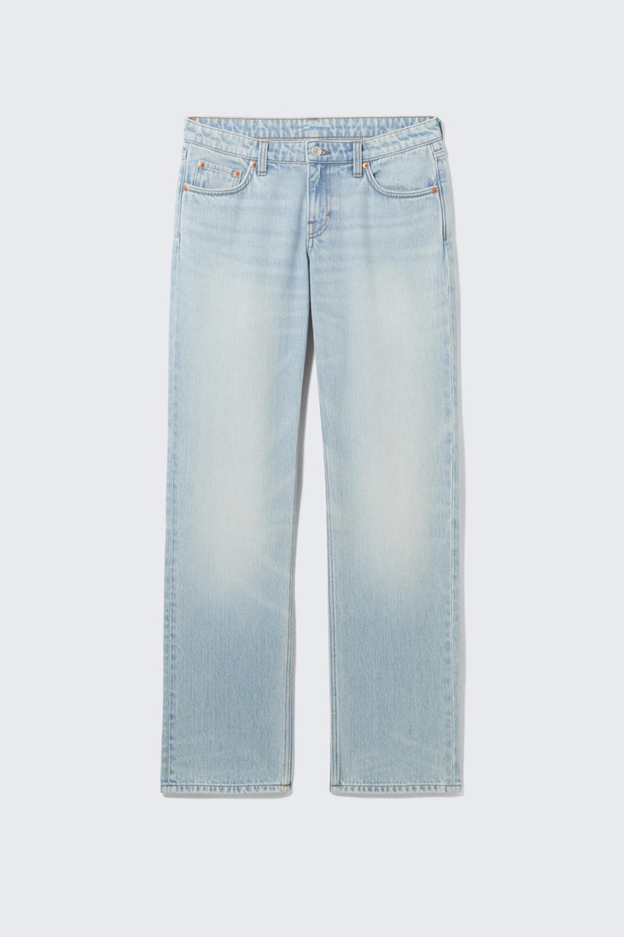 arrow low rise regular straight leg jeans - Aeon Blue - Light Blue ...