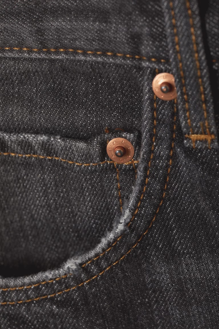 time loose bootcut leg jeans - Ash Black - Black | Weekday GB time loose bootcut leg jeans - Ash Black - Black | Weekday GB