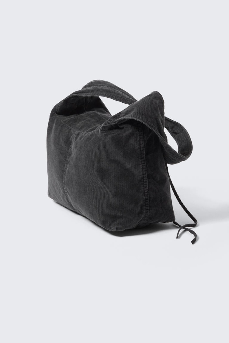 rectangular corduroy shoulder bag - Black | Weekday WW