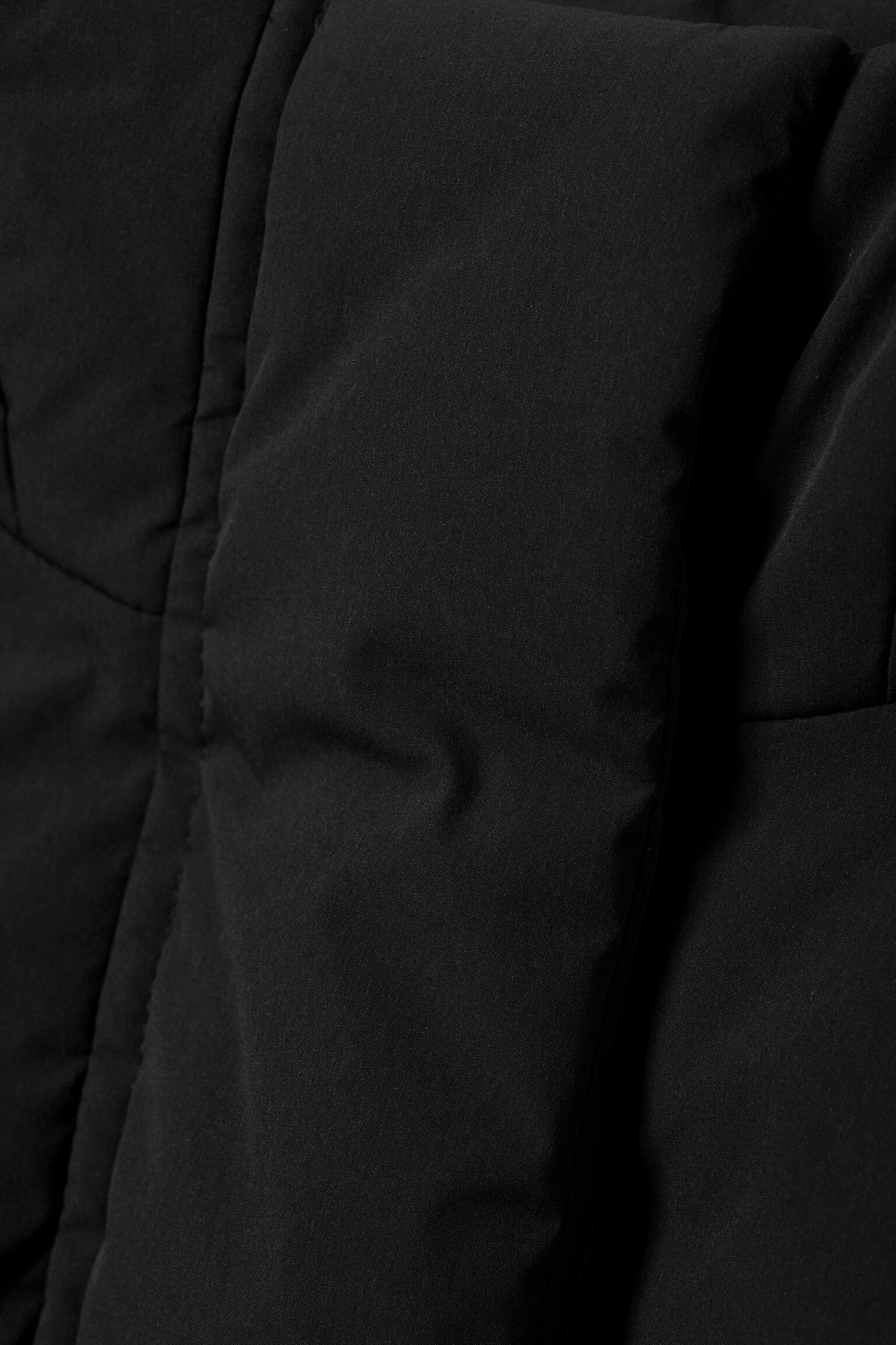 waisted puffer jacket - Black | Weekday GB