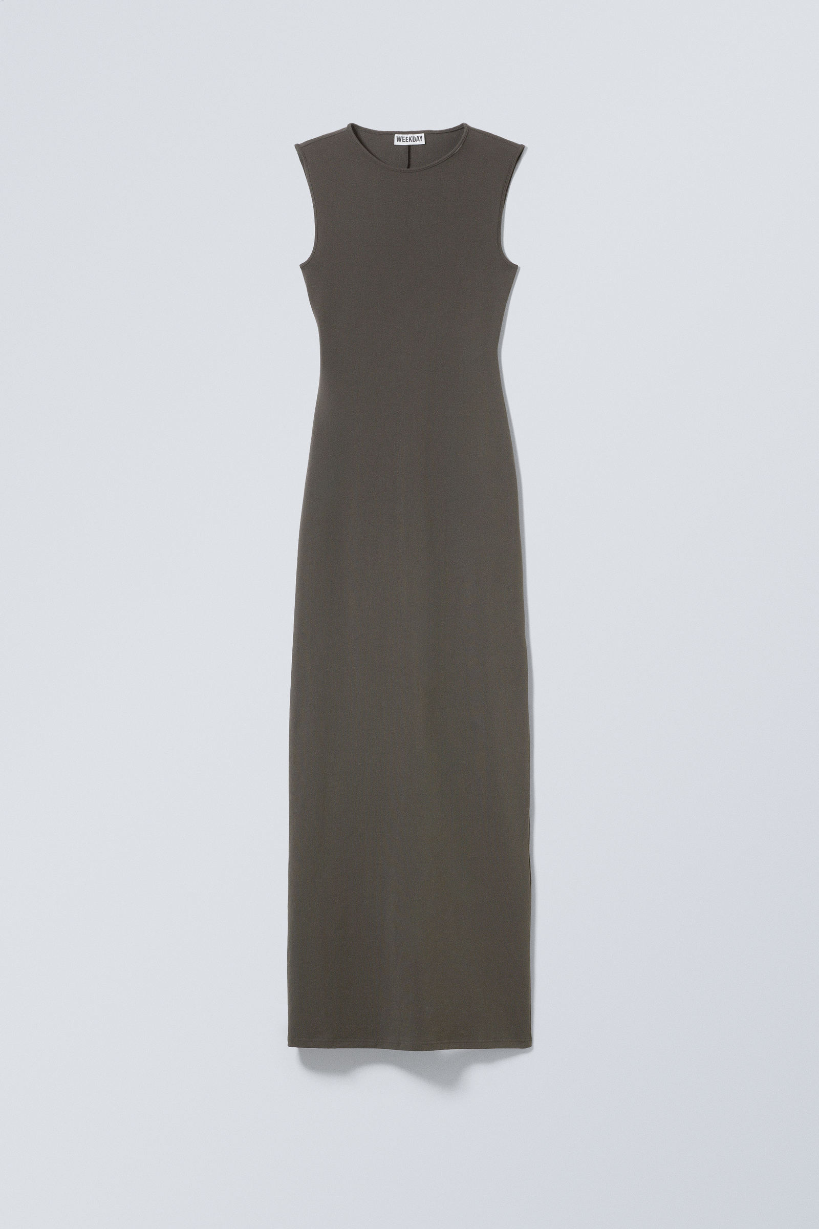 sleeveless cotton jersey maxi dress - Dark Grey | Weekday WW sleeveless cotton jersey maxi dress - Dark Grey | Weekday WW