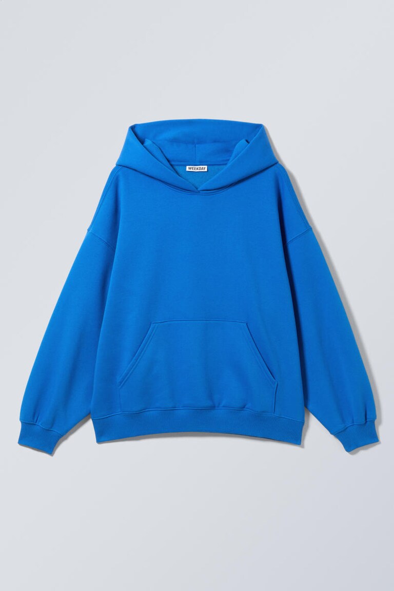 oversized heavyweight hoodie - Bright Blue | Weekday WW