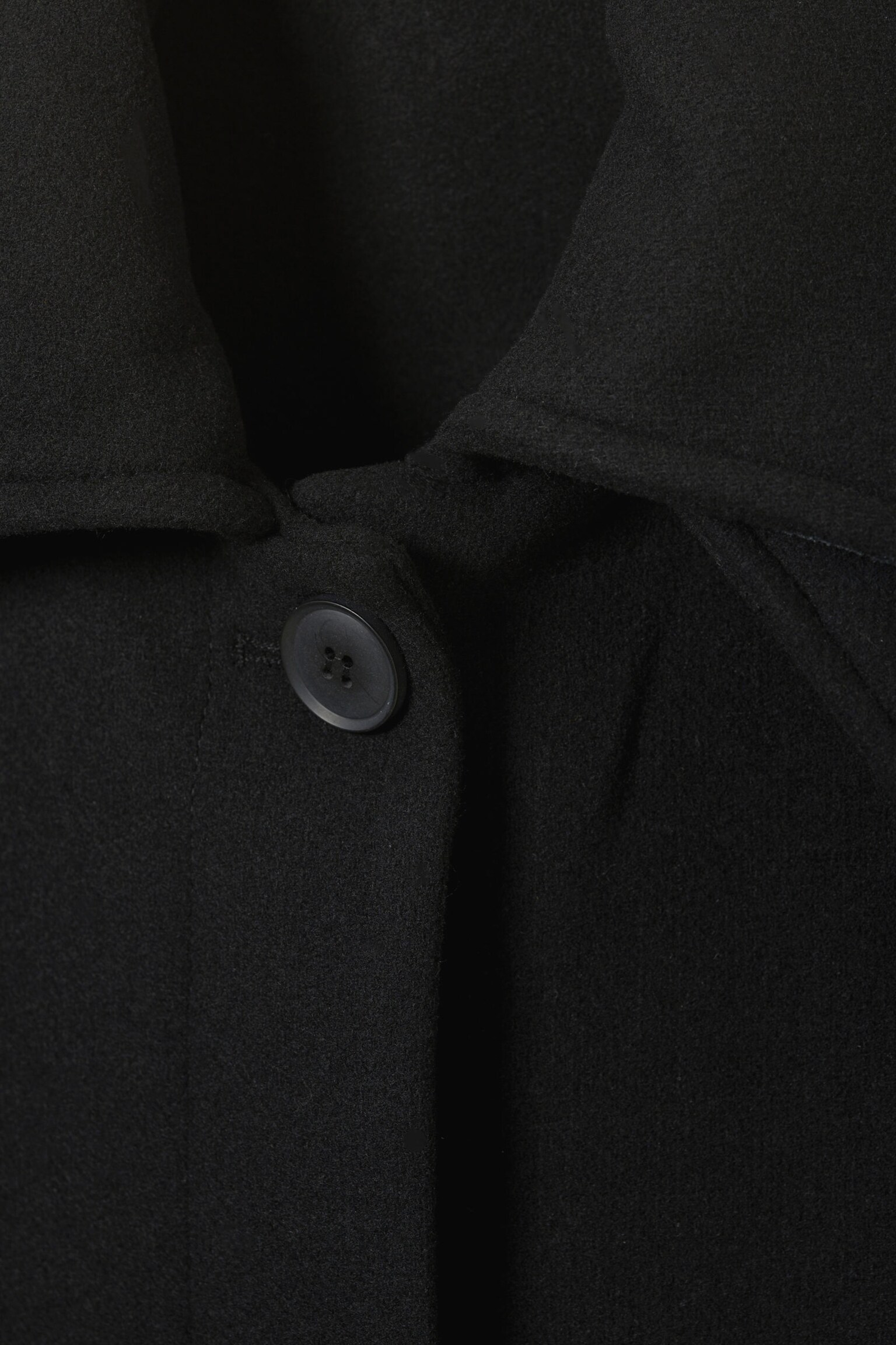 long oversized wool-blend coat - Black | Weekday GB