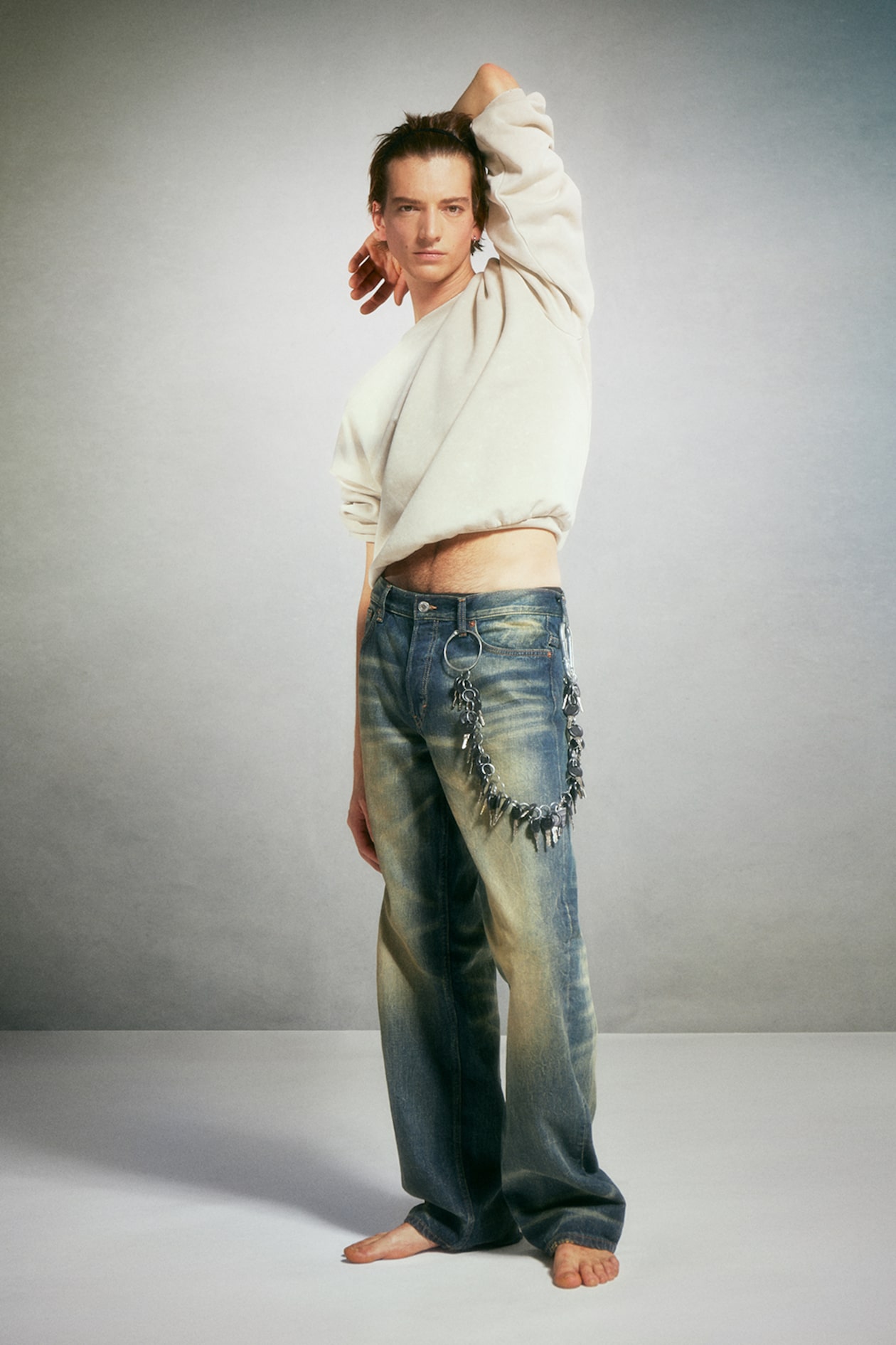 astro loose baggy leg jeans - Blue Rinse - Dark Blue | Weekday WW