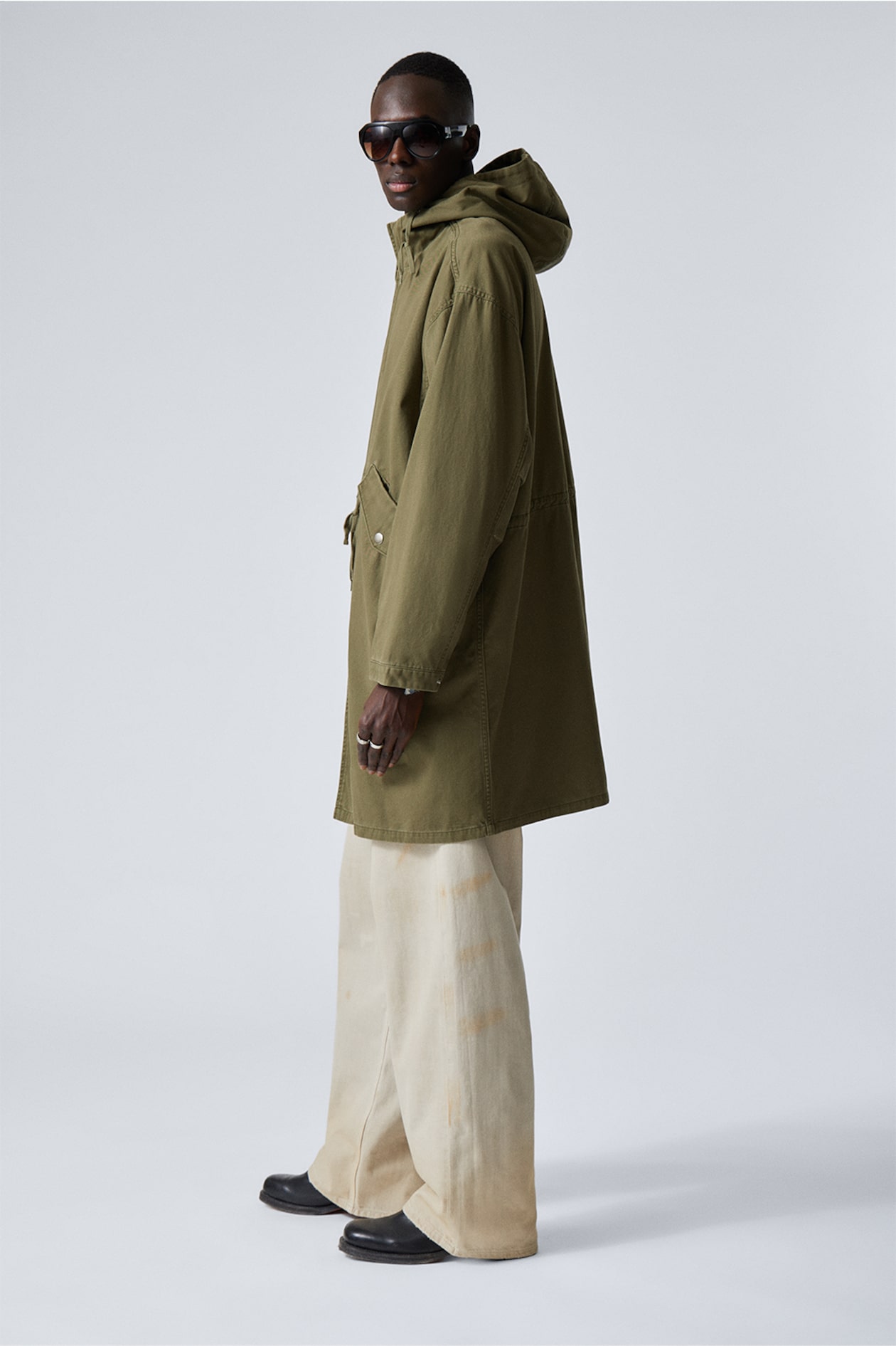 poser regular waist loose wide jeans - Extra Black Rinse | Cheap Monday GB